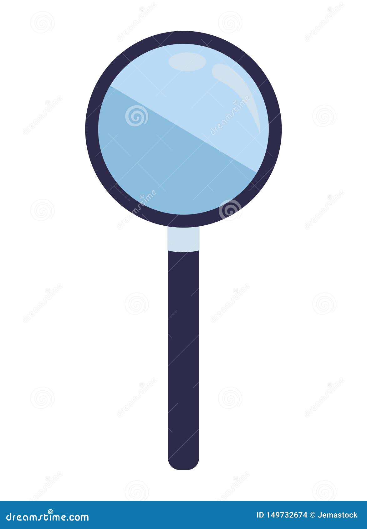 Magnifying Glass Icon Cartoon Isolated Stock Vector - Illustration of ...