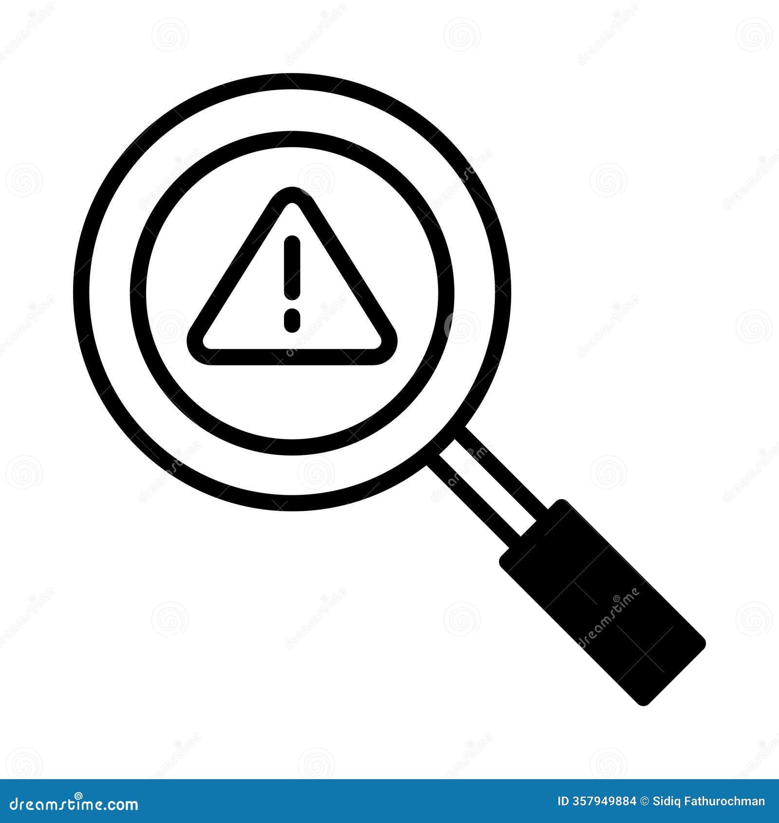 Threat stock illustration. Illustration of cartoon, attention - 357949884