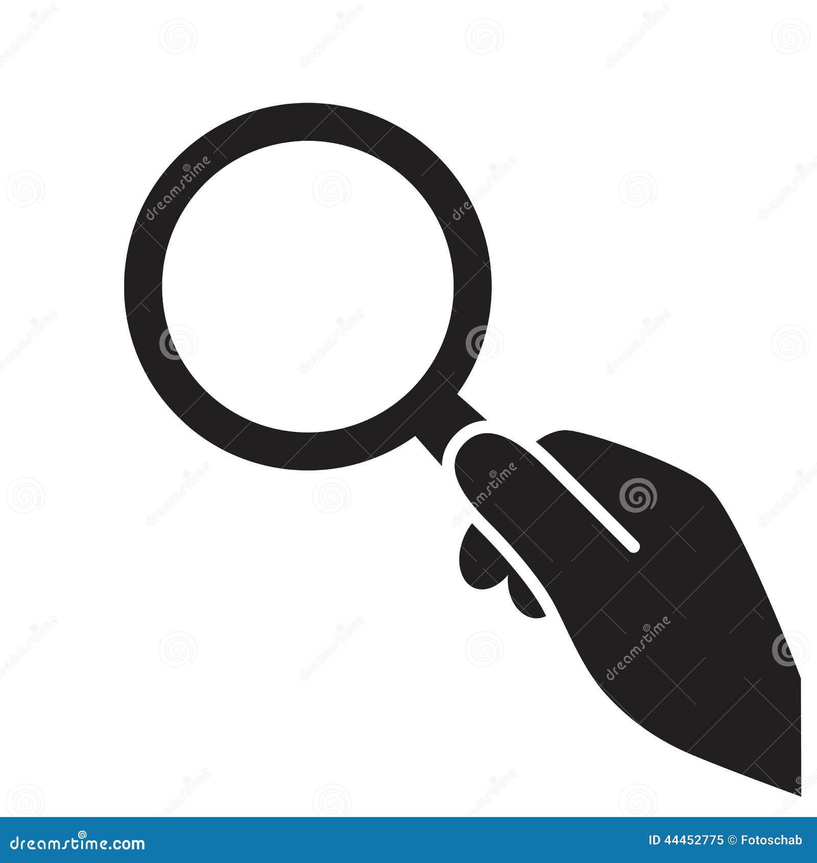 Magnifying glass icon stock illustration. Illustration of handle - 44452775