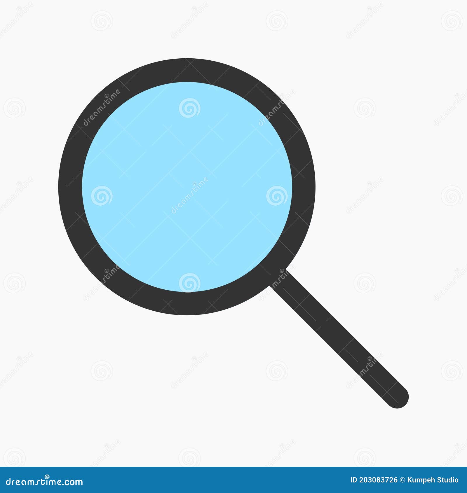 Magnifying Glass Icon for Search, Find and Browse Button Interface ...