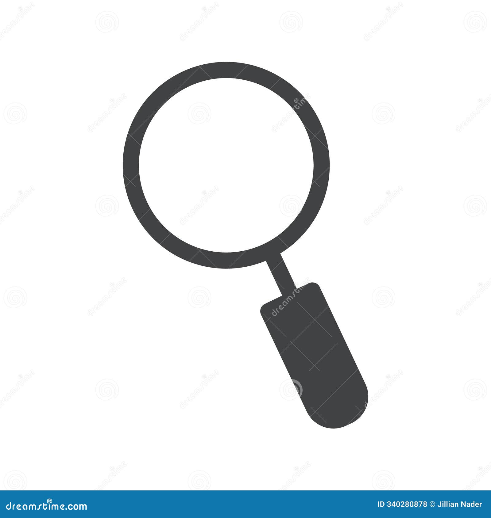 Magnifying Glass Icon Simple Vector Symbol Stock Vector - Illustration ...