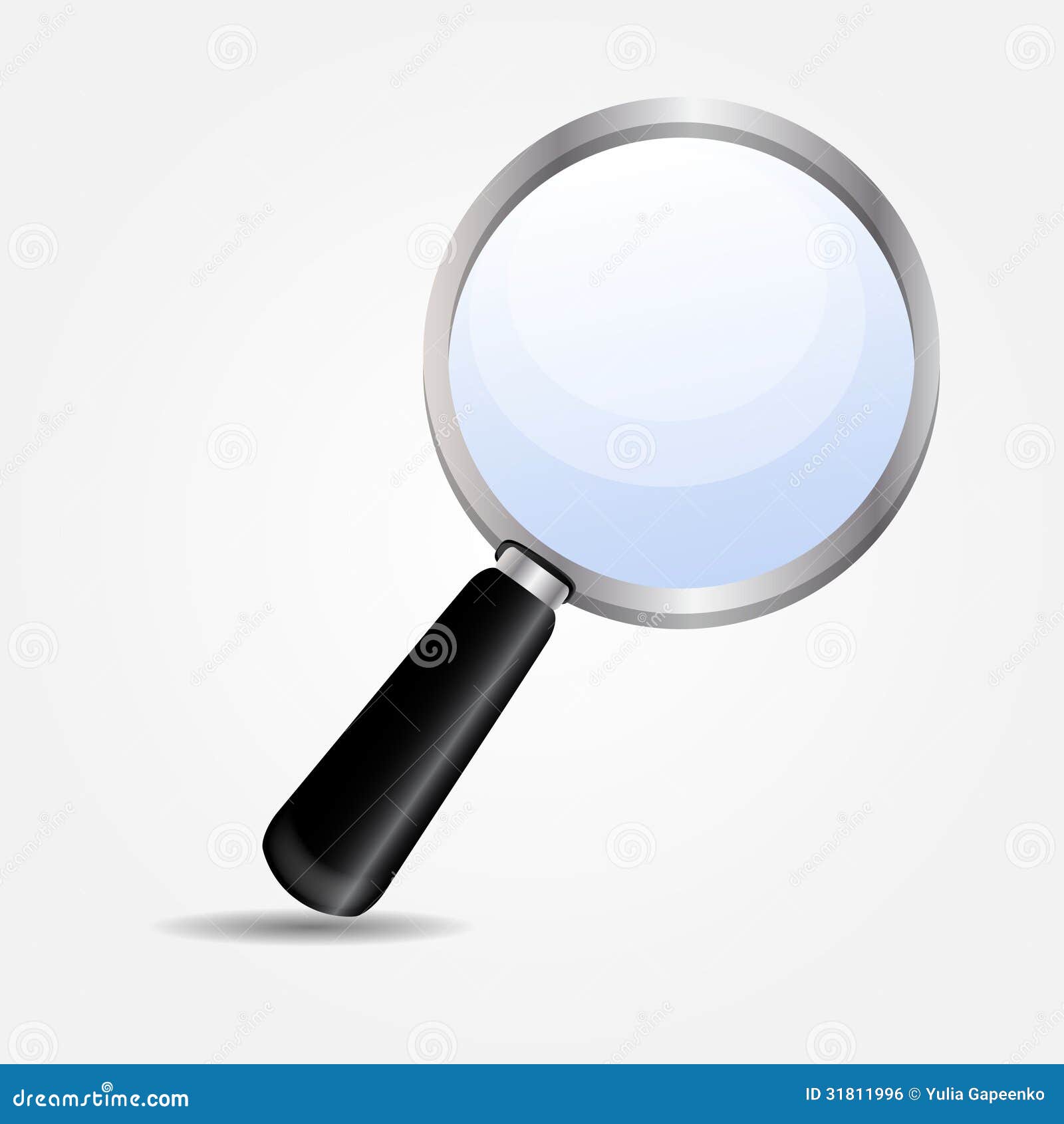 Magnifying Glass Icon Vector Illustration Stock Vector - Illustration ...