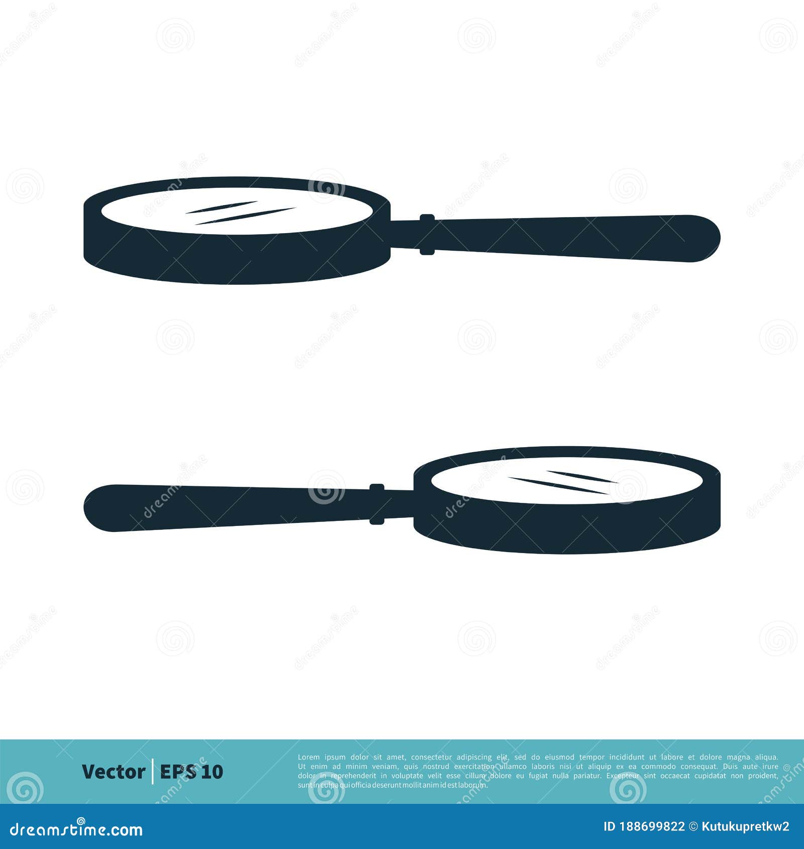 Magnifying Glass Icon Vector Logo Template Illustration Design. Vector ...