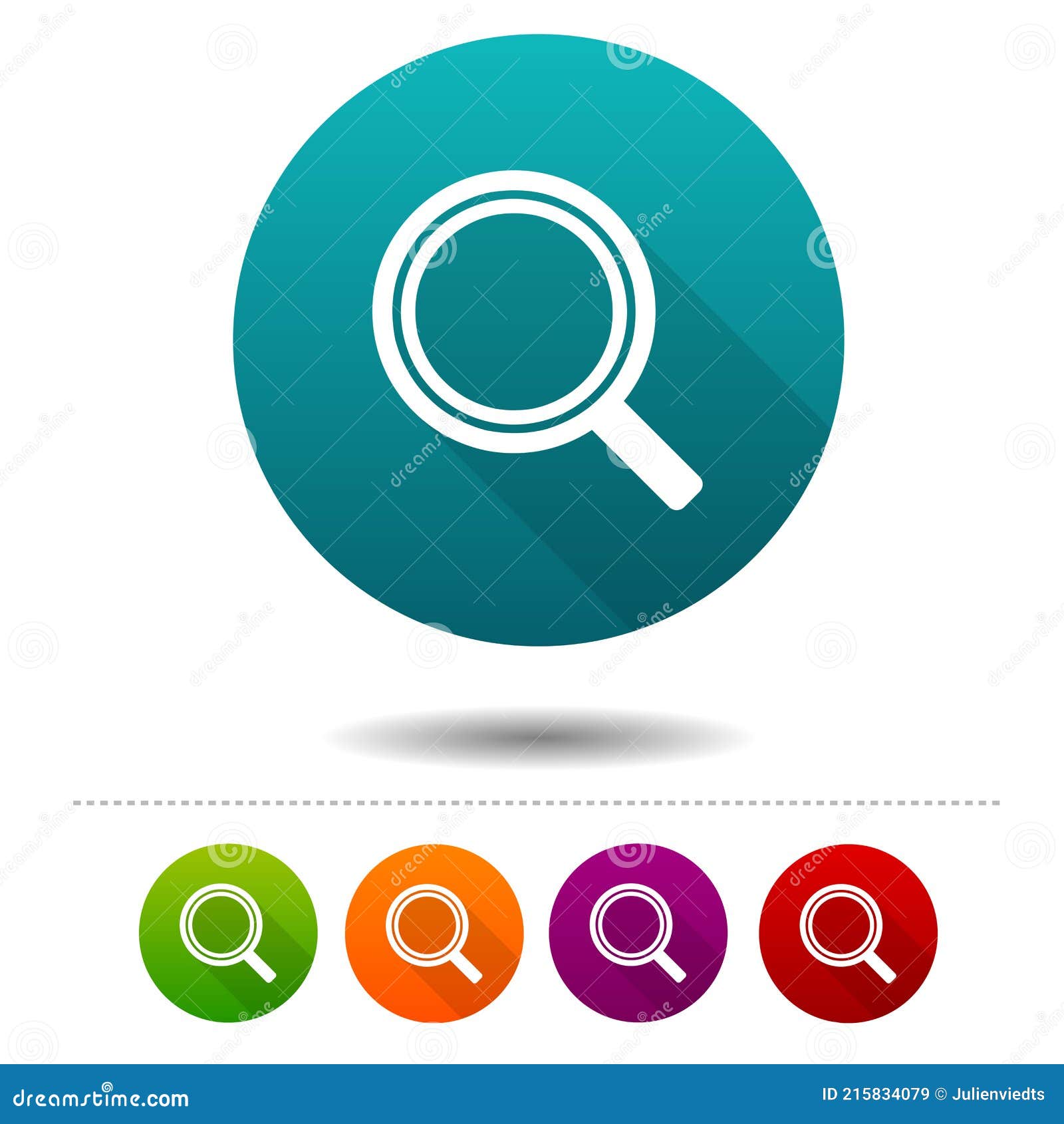 Magnifying Glass Icons. Magnifying Signs Stock Illustration ...