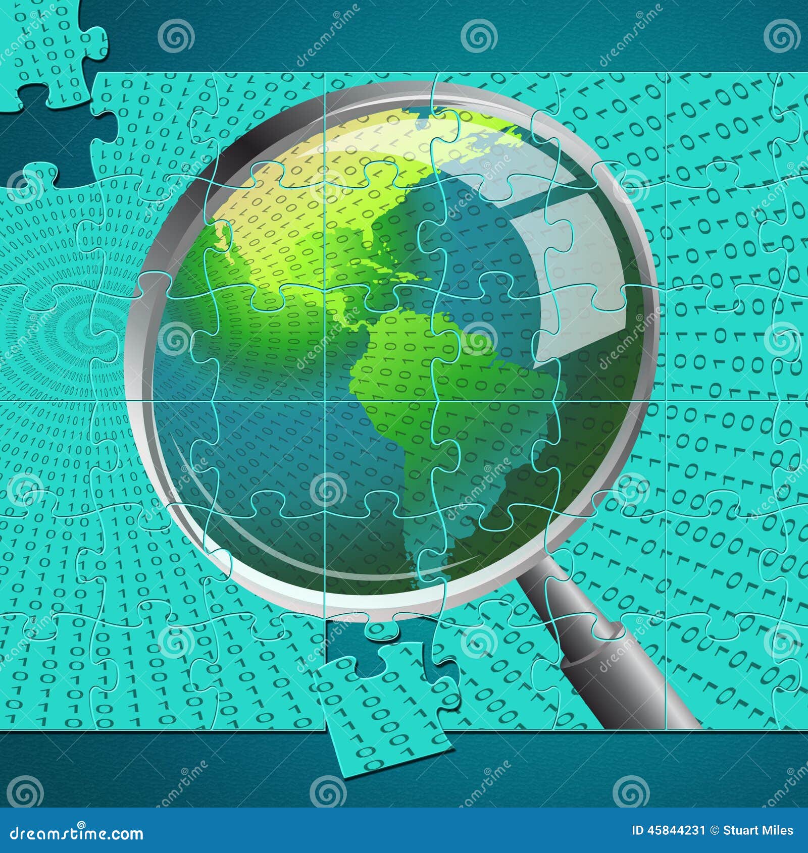 Magnifying Glass Indicates Examination Investigation and Examine Stock ...