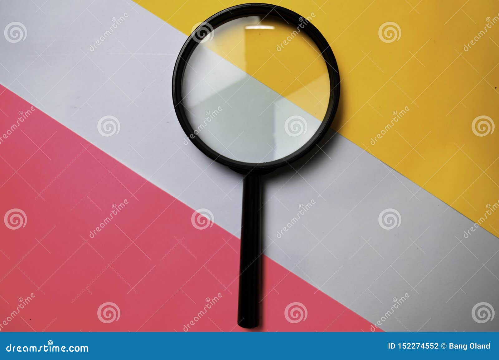 Magnifying Glass Isolated on Color Background Stock Photo - Image of ...