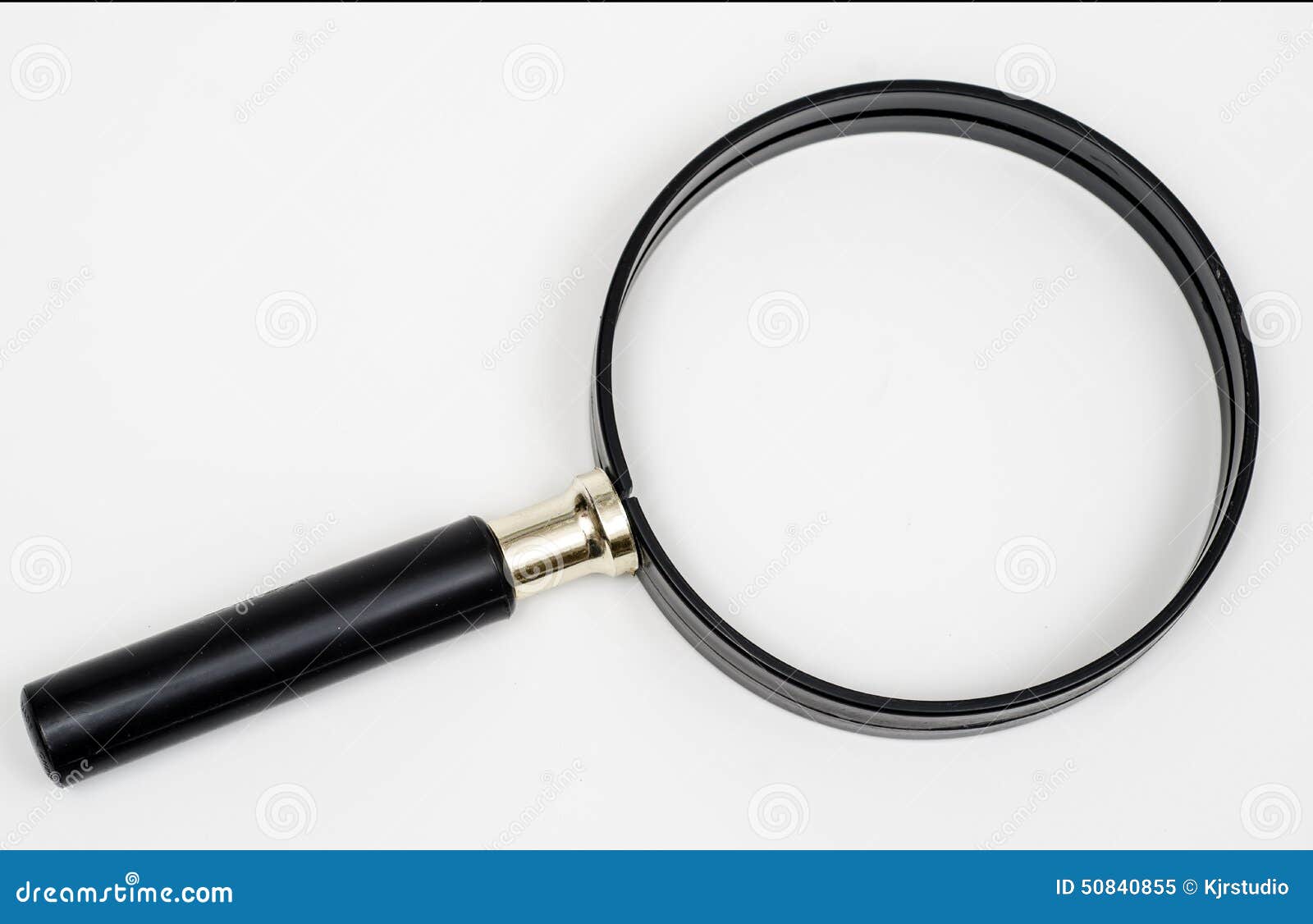 Magnifying Glass Isolated on White. Stock Image - Image of impairment ...
