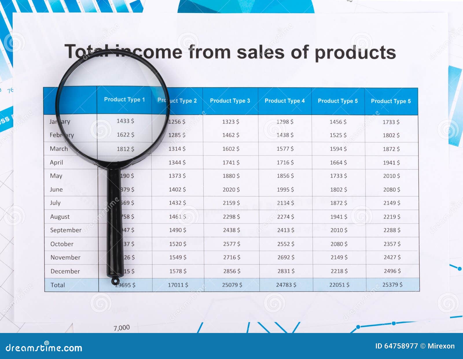 Magnifying Glass Lies on the Statement Printed Stock Image - Image of ...