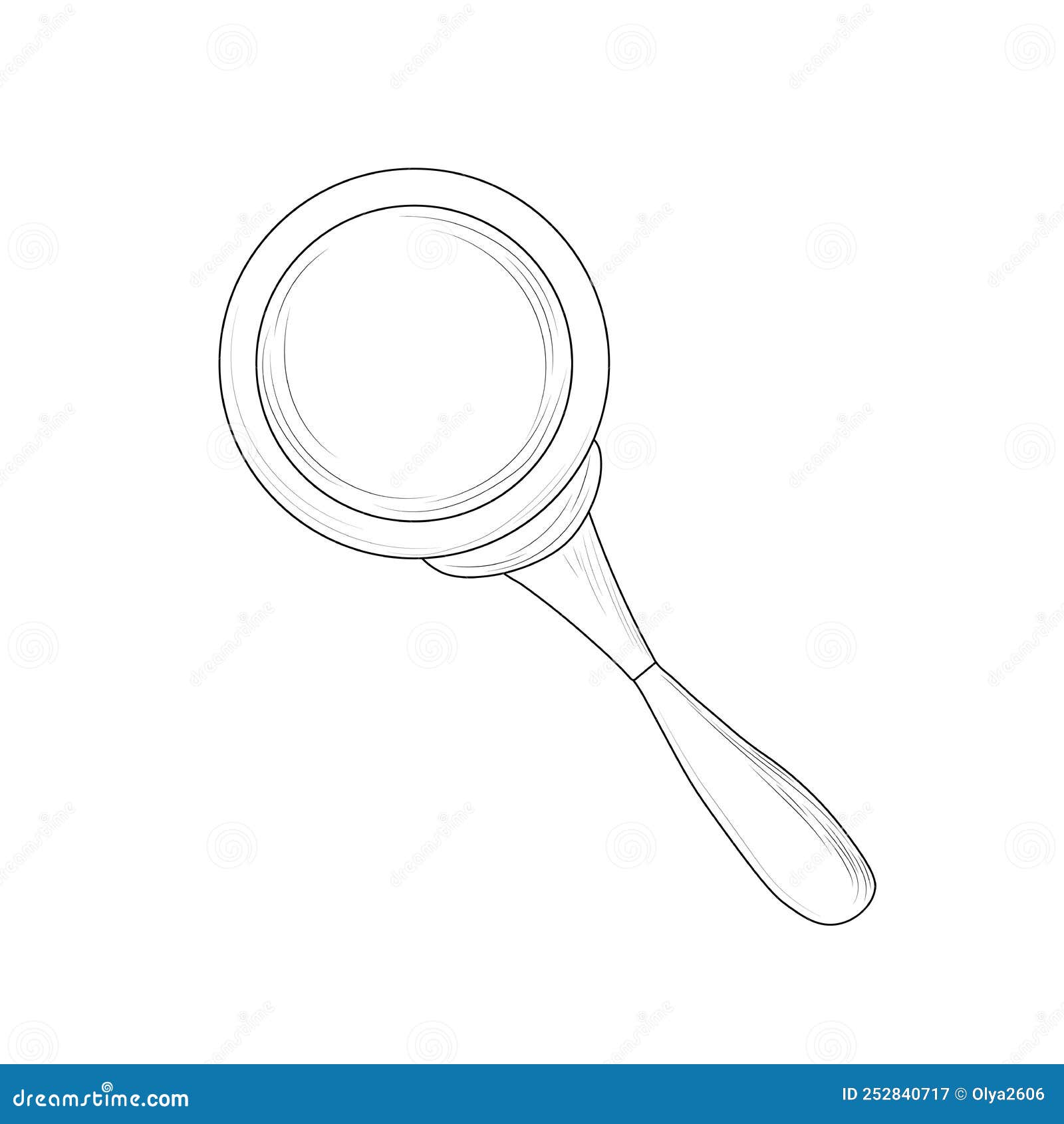 Magnifying Glass Line Art, Outline Magnifying Glass For Coloring ...