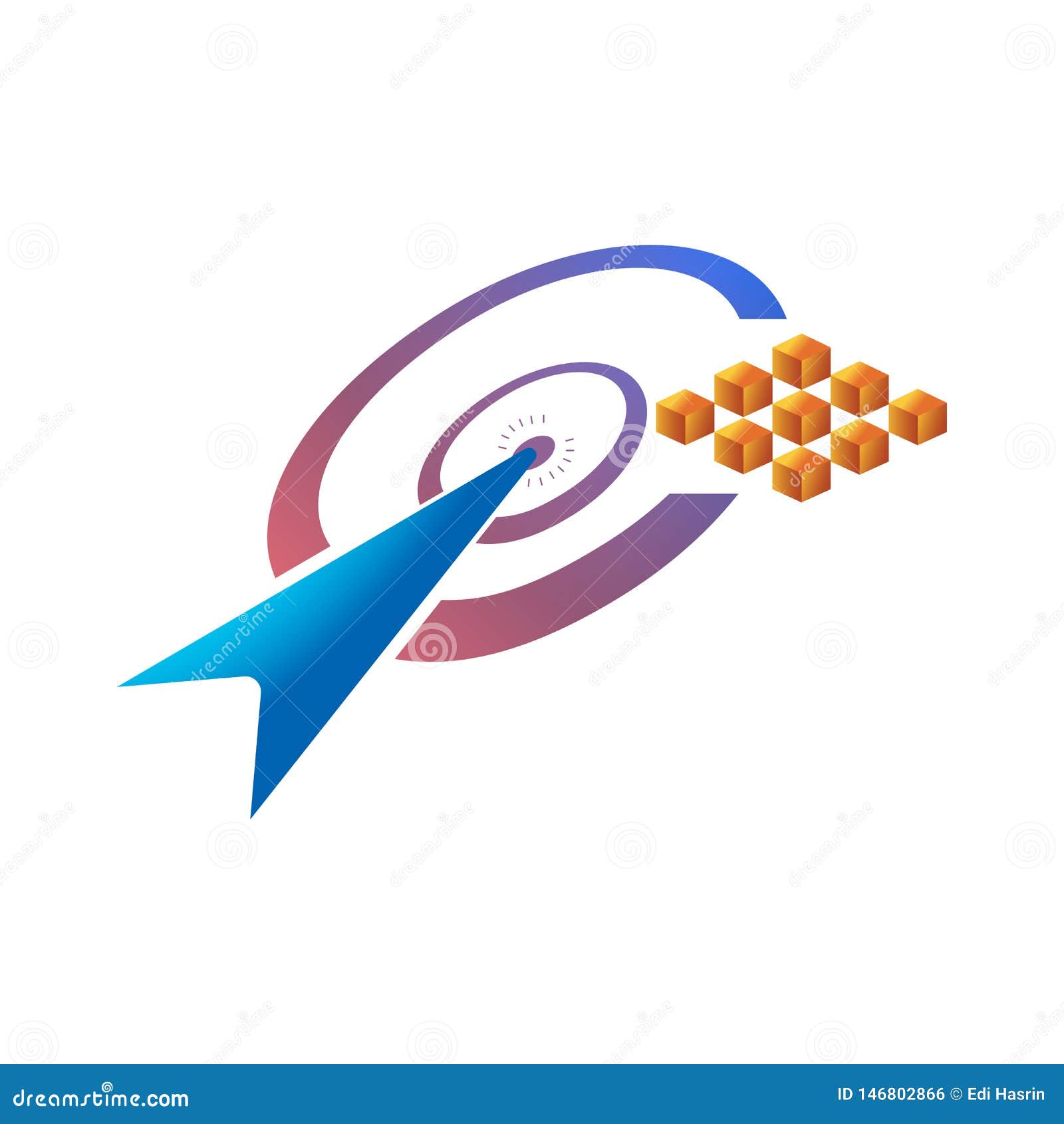 A Magnifying Glass Logo, the Cursor Icon in the Center, Suitable for ...