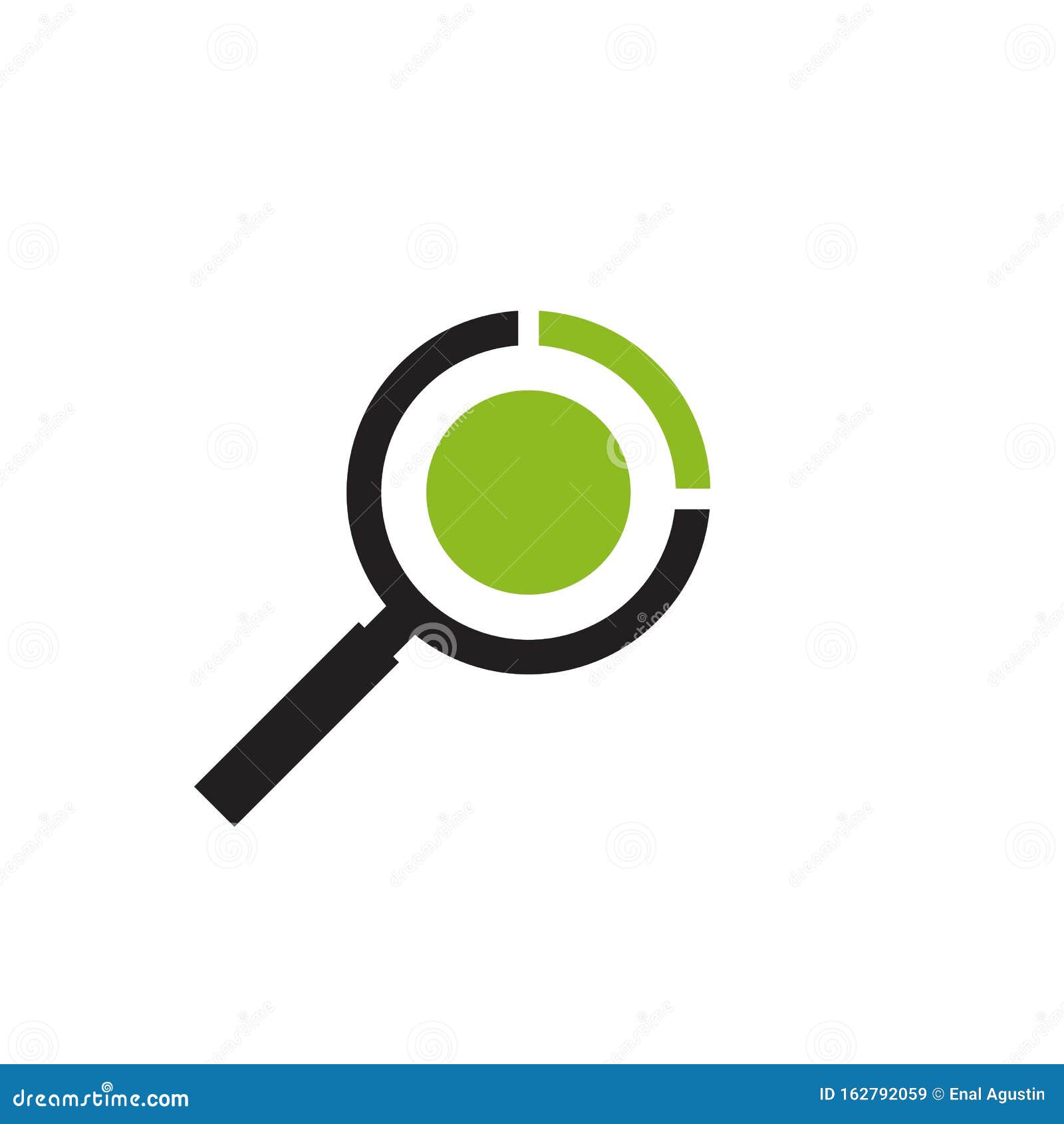 Magnifying Glass Logo Icon Design Vector Template Stock Vector ...