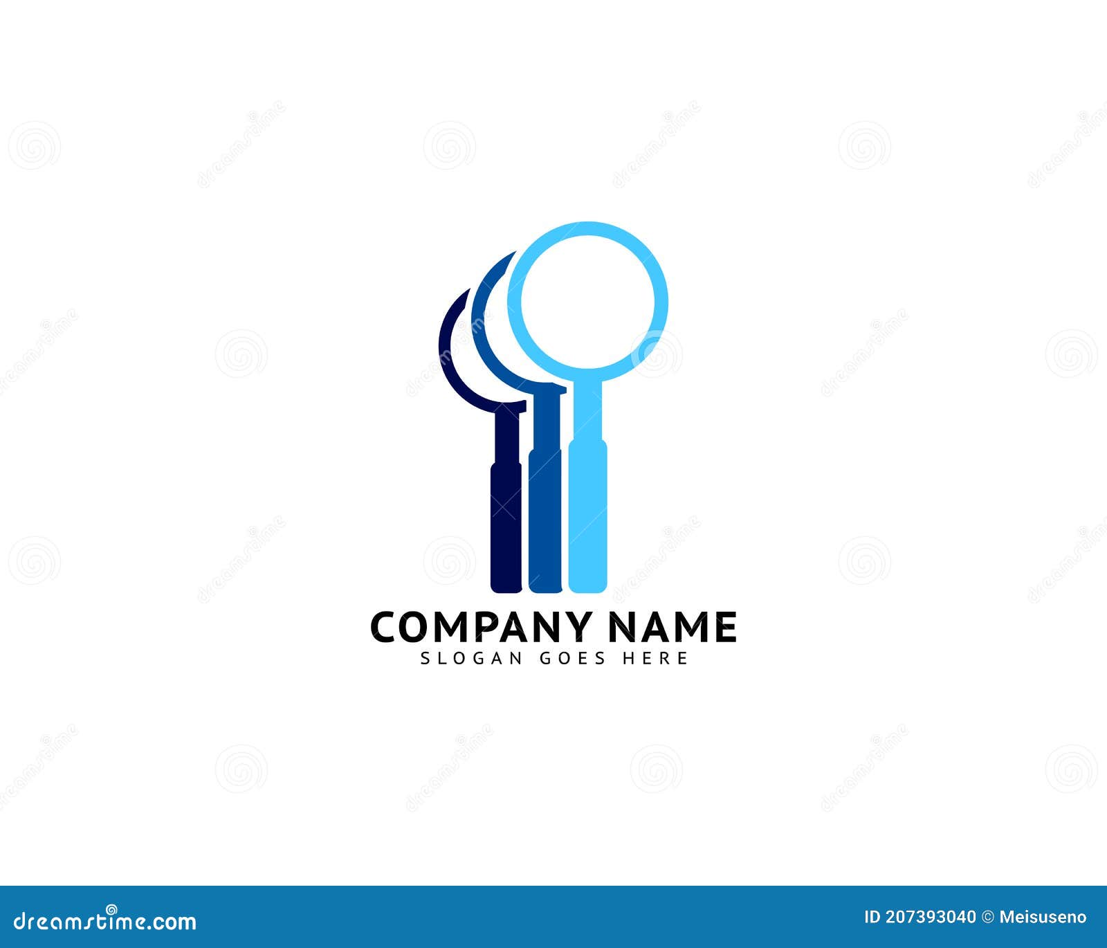 Magnifying Glass Logo Template Design Stock Vector - Illustration of ...
