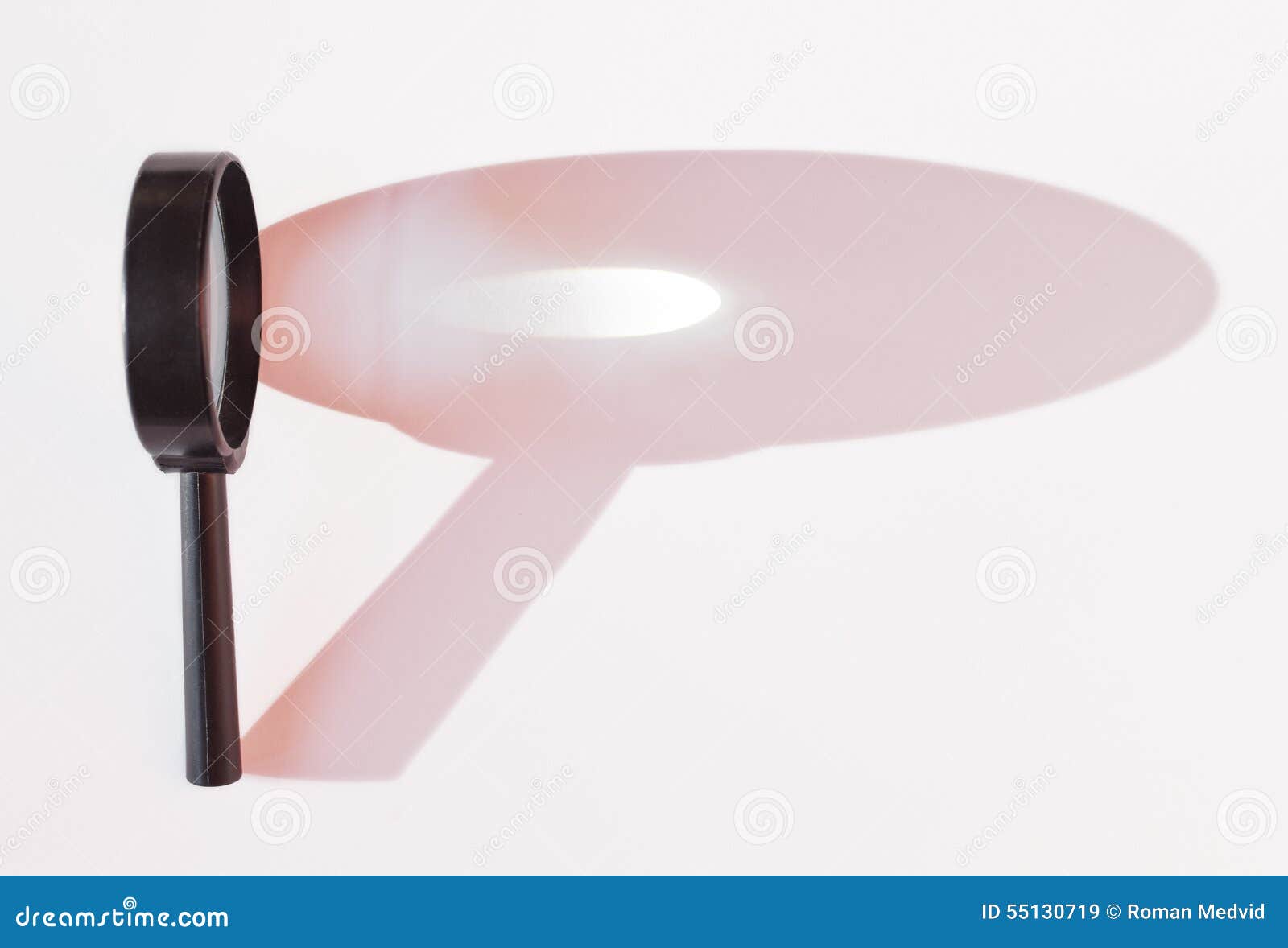 Magnifying Glass with Long Shadow Stock Image - Image of equipment ...