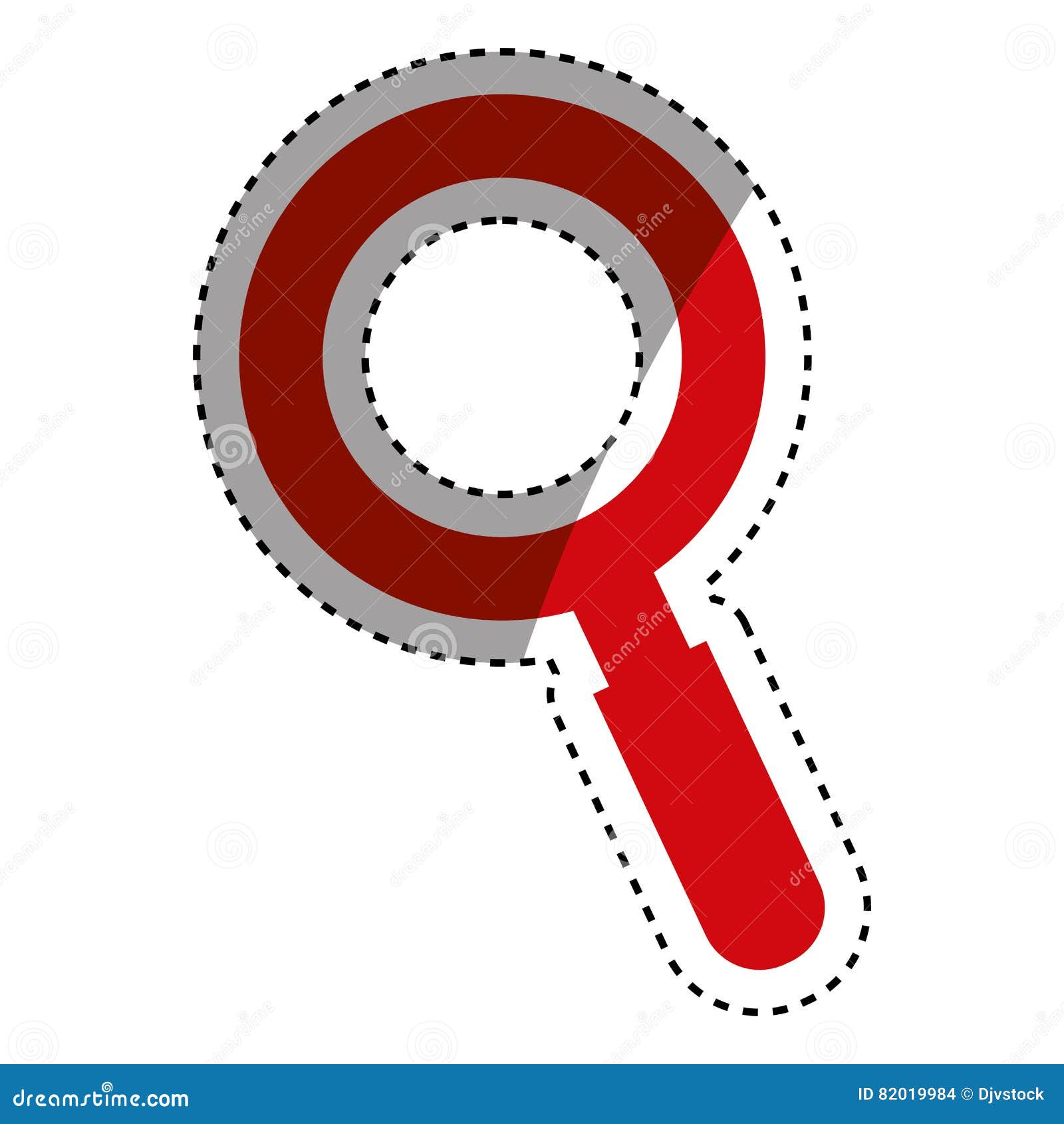 Magnifying glass lupe stock vector. Illustration of loupe - 82019984