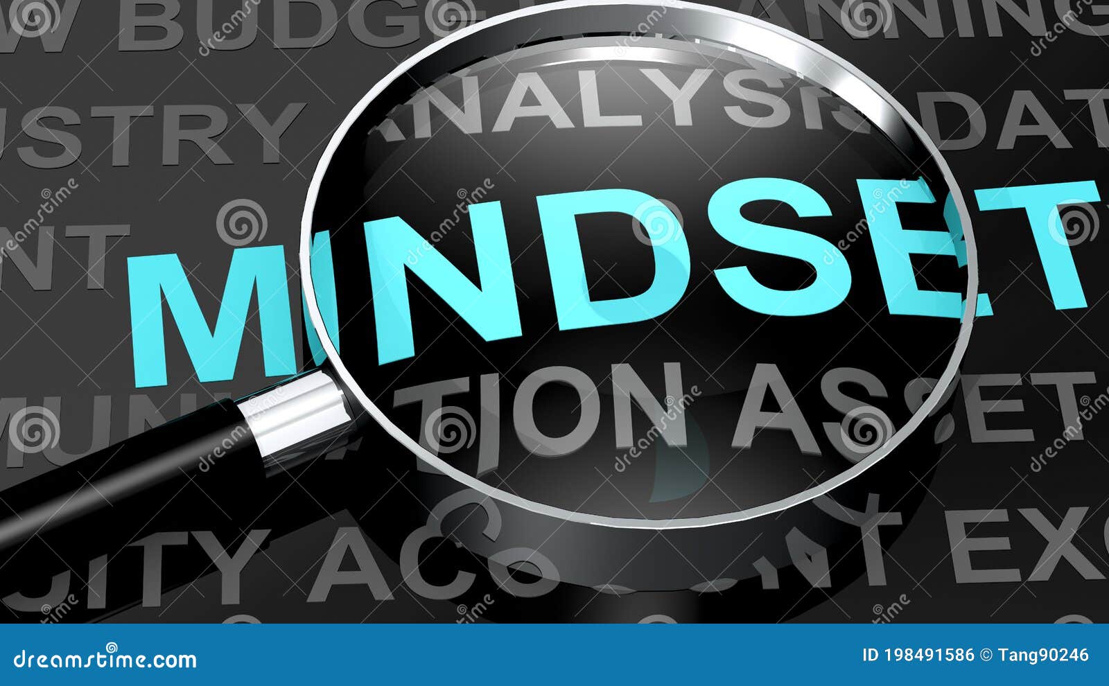 Mindset - Word On Wooden Block Royalty-Free Illustration ...