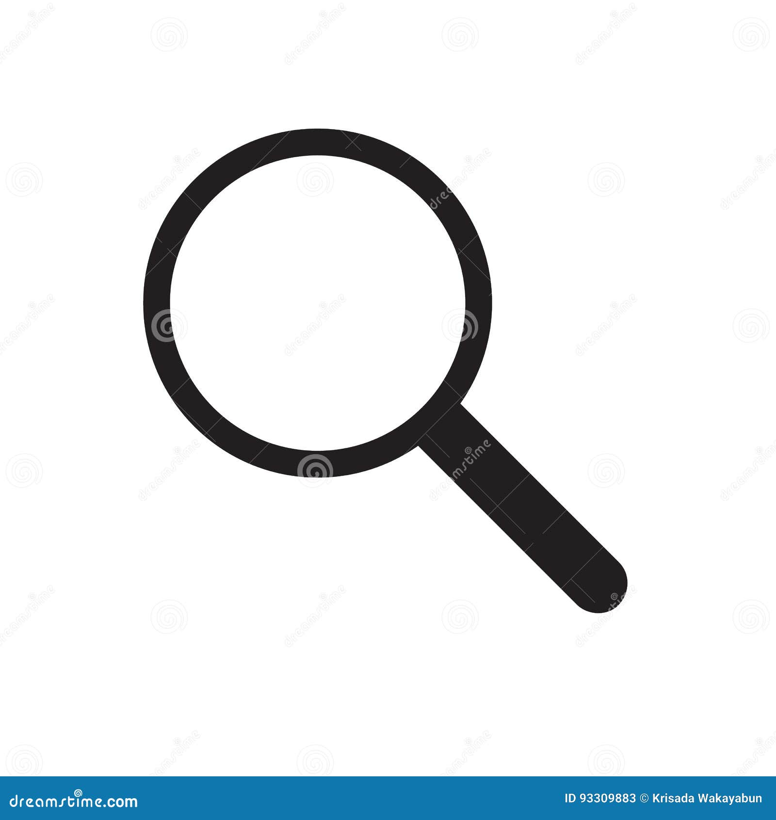 Magnifying Glass Minimal Style Icon Vector Eps10 Stock Vector ...