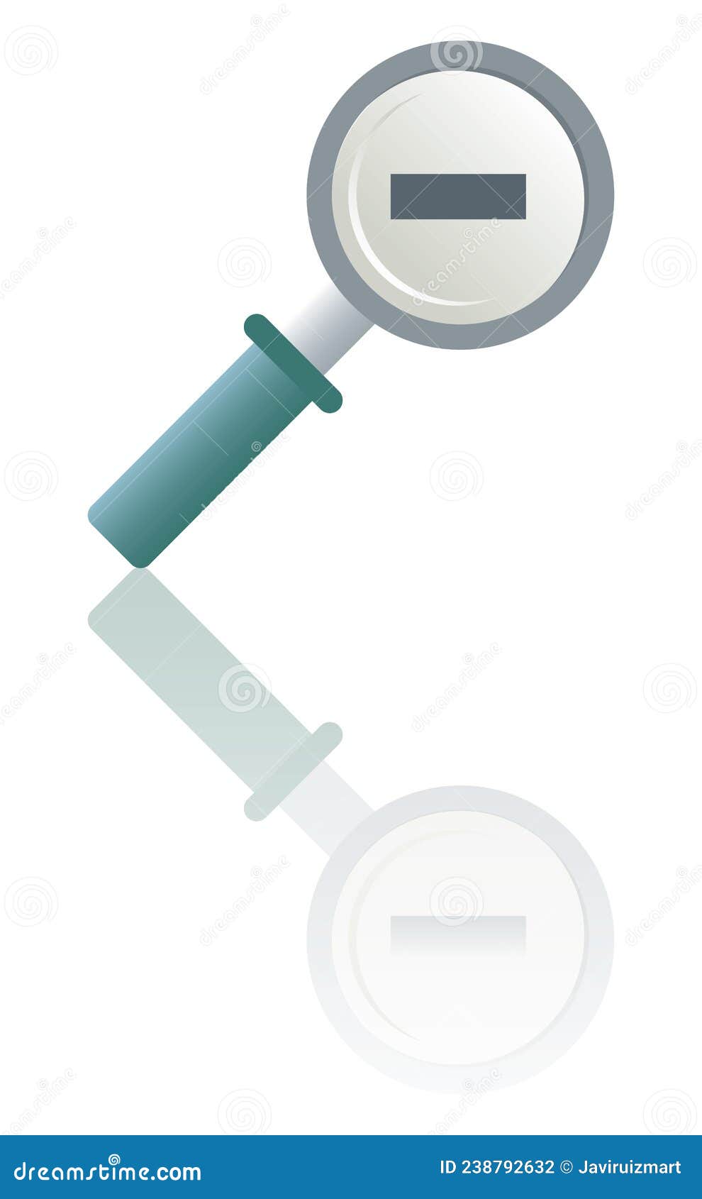 Magnifying Glass with Minus Sign Stock Vector - Illustration of design ...