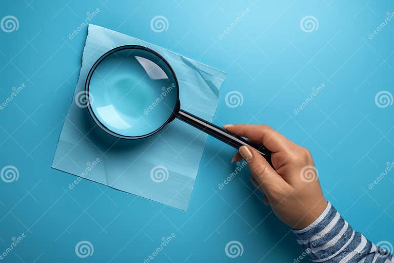 Magnifying Glass Over Check Mark Symbolizing Quality Control in ...