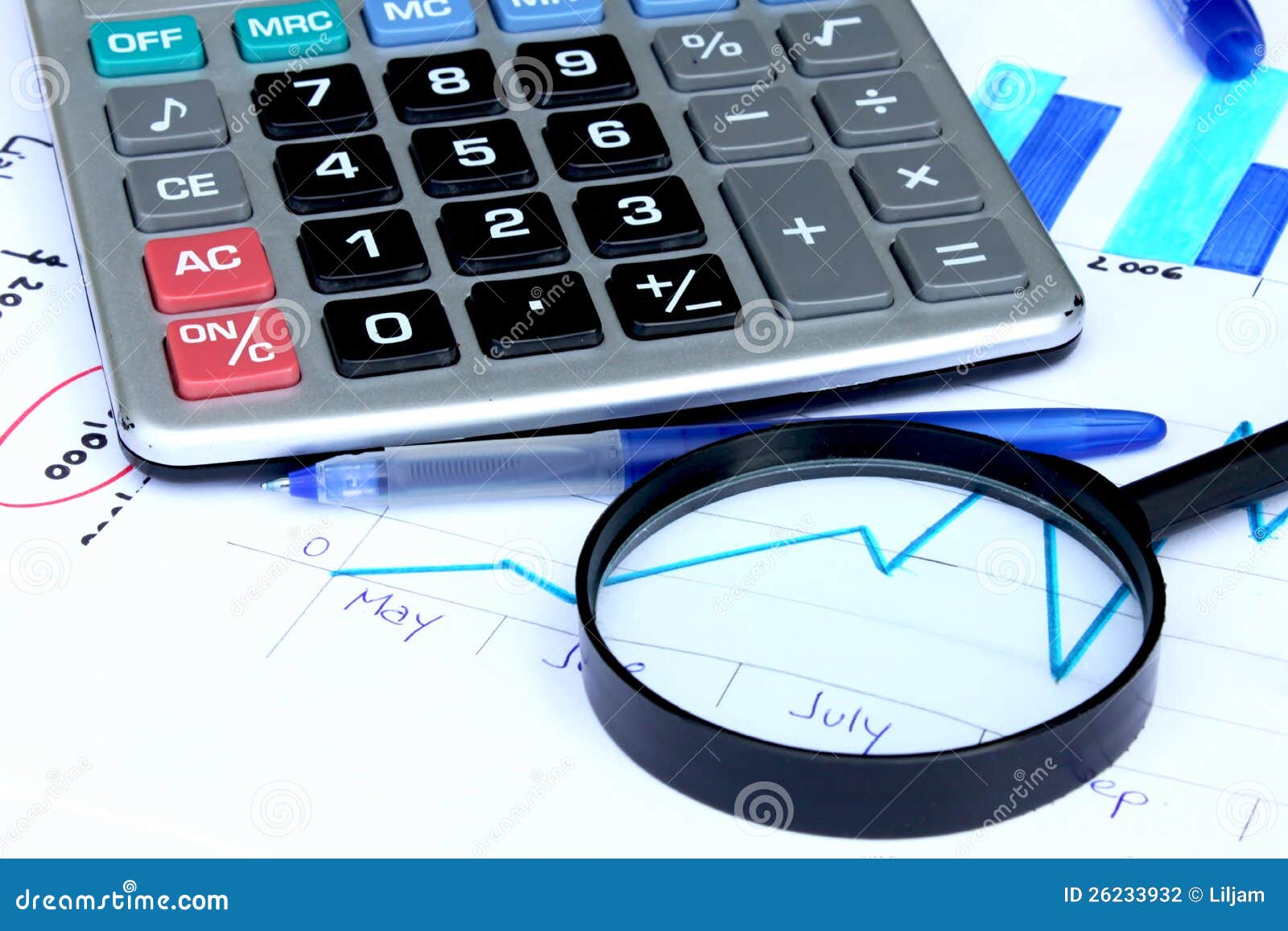 Magnifying Glass Over Financial Chart Stock Photo - Image of economic ... Magnifying Glass Over Financial Chart Stock Photo - Image of economic ...