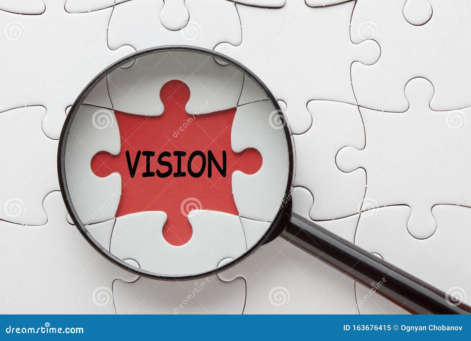 Magnifying Glass Over Vision Stock Image - Image of direction, goal ... Magnifying Glass Over Vision Stock Image - Image of direction, goal ...