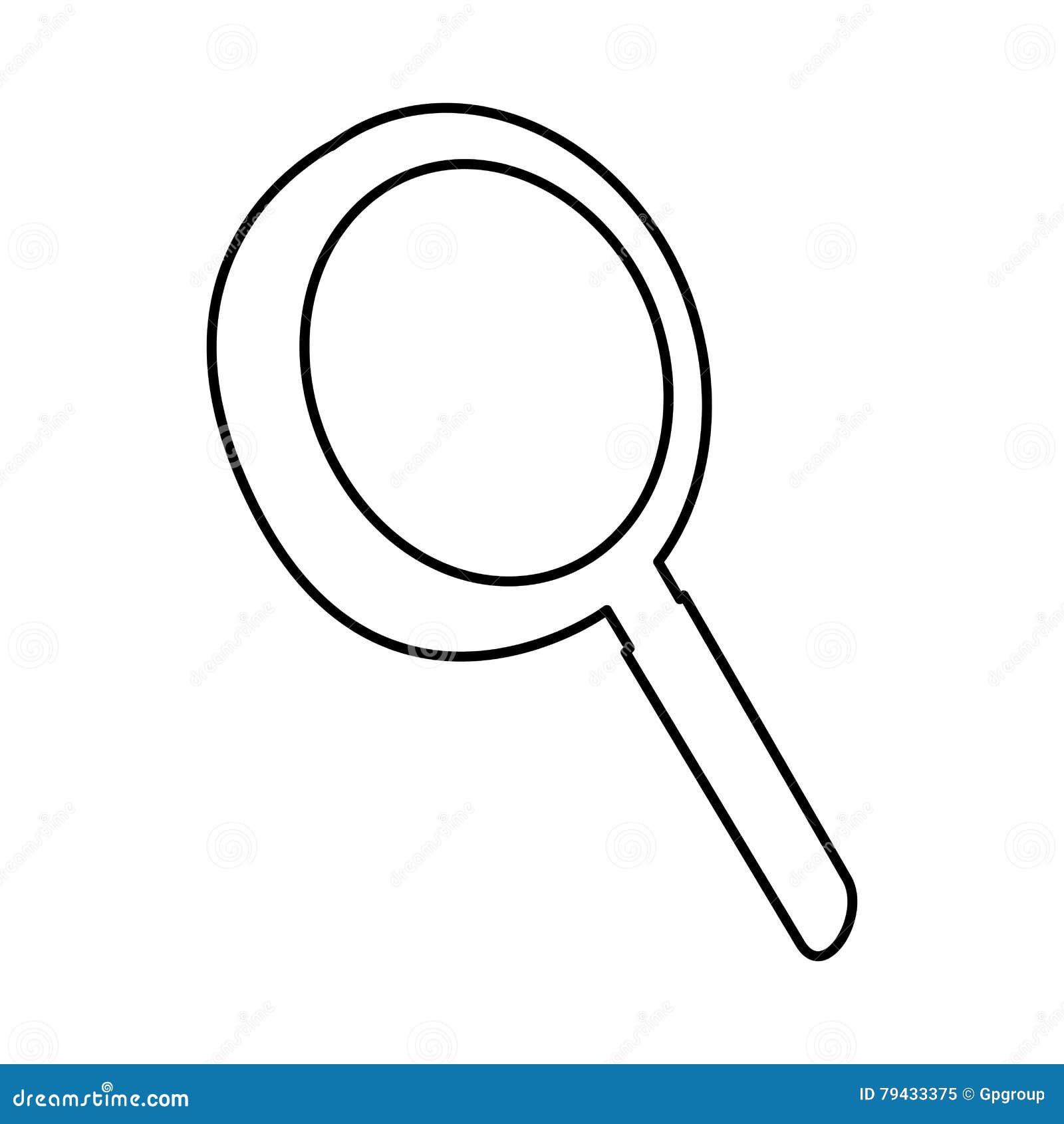 Magnifying Glass Pictogram Icon Image Stock Vector - Illustration of ...