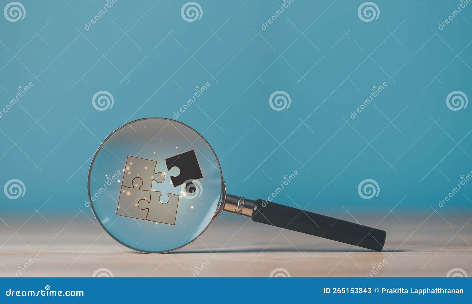 A Magnifying Glass is Placed on the Table,Idea To Find a Business ...