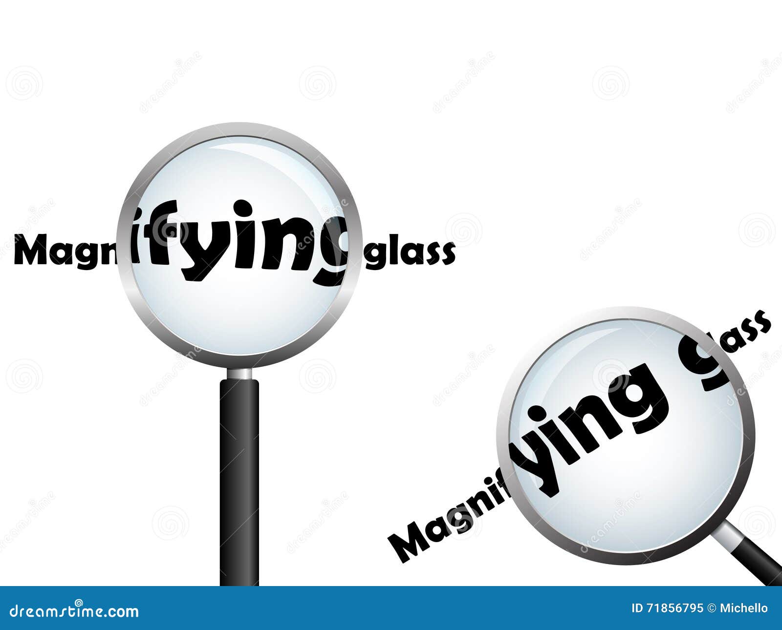 Magnifying glass stock vector. Illustration of corner - 71856795