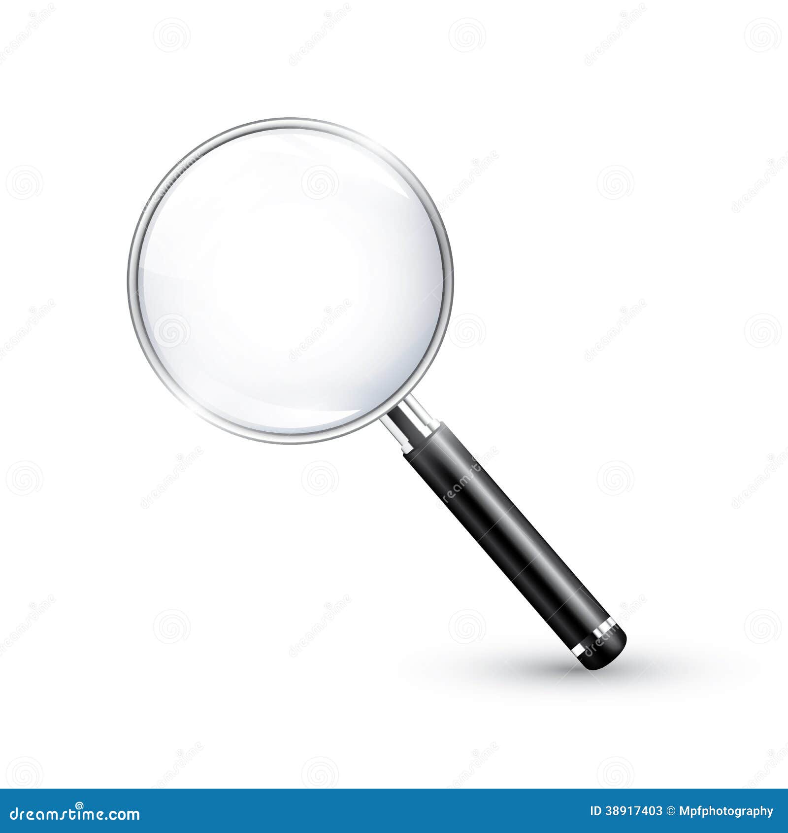 Magnifying Glass Realistic Detailed Vector Icon Stock Vector ...