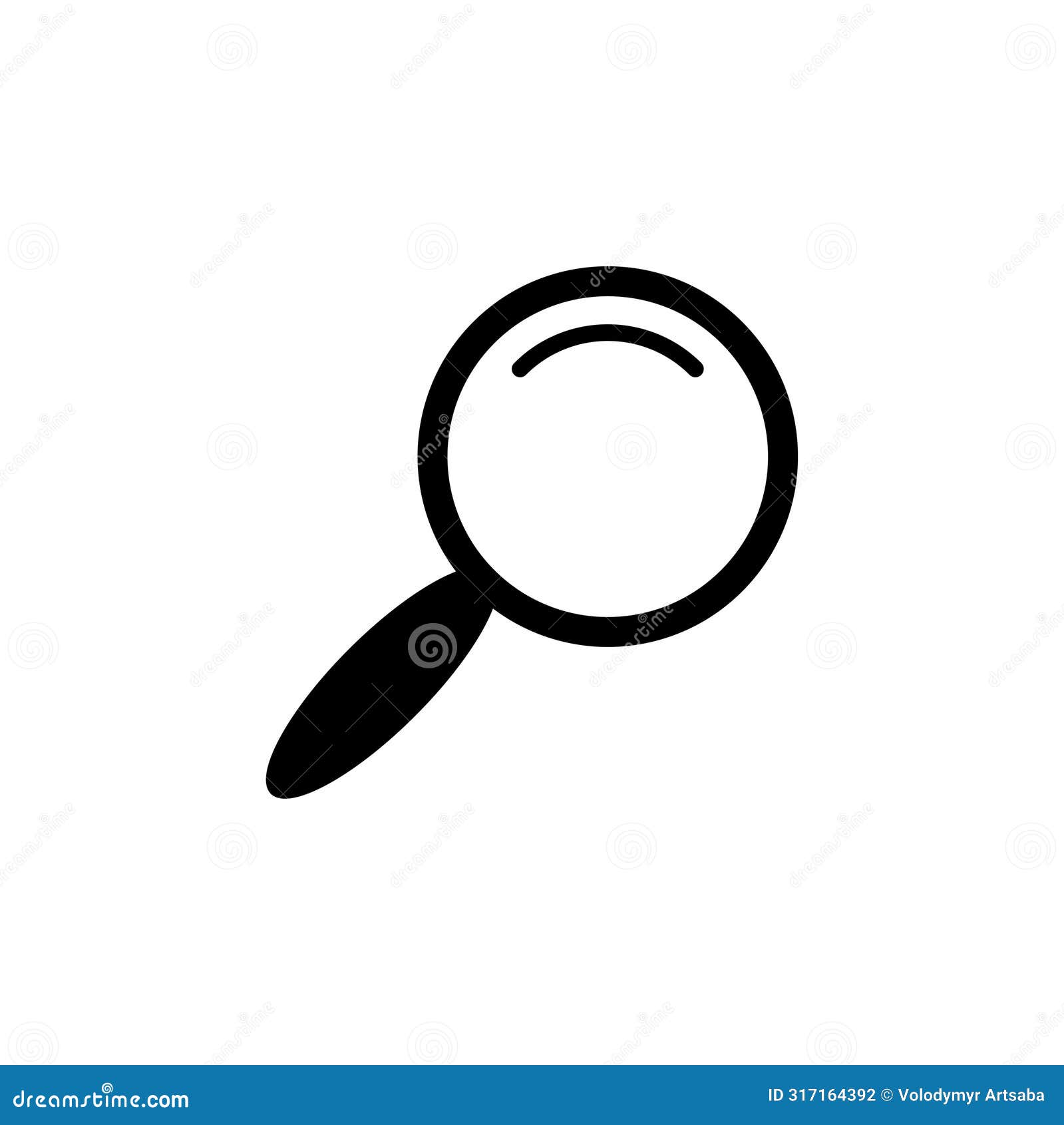 Magnifying Glass, Research Find Flat Vector Icon Stock Vector ...