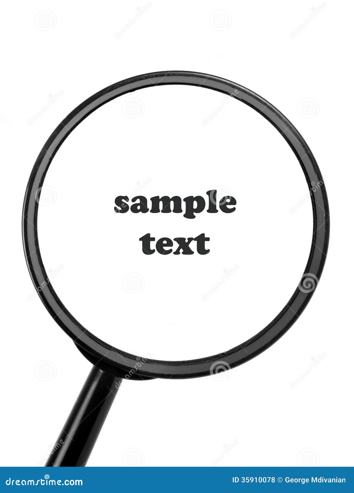 Magnifying glass stock illustration. Illustration of eyesight - 35910078