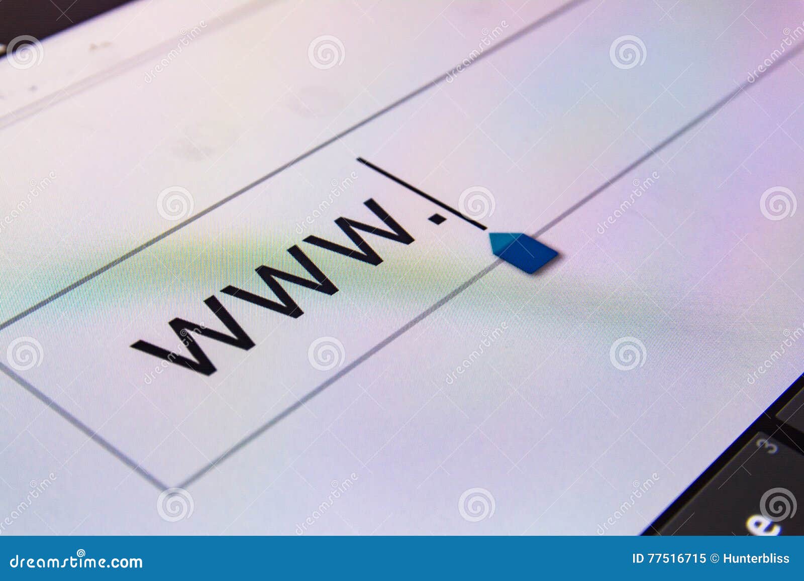 Magnifying Glass Search Box Empty Blank Internet Screen Www URL Link ...