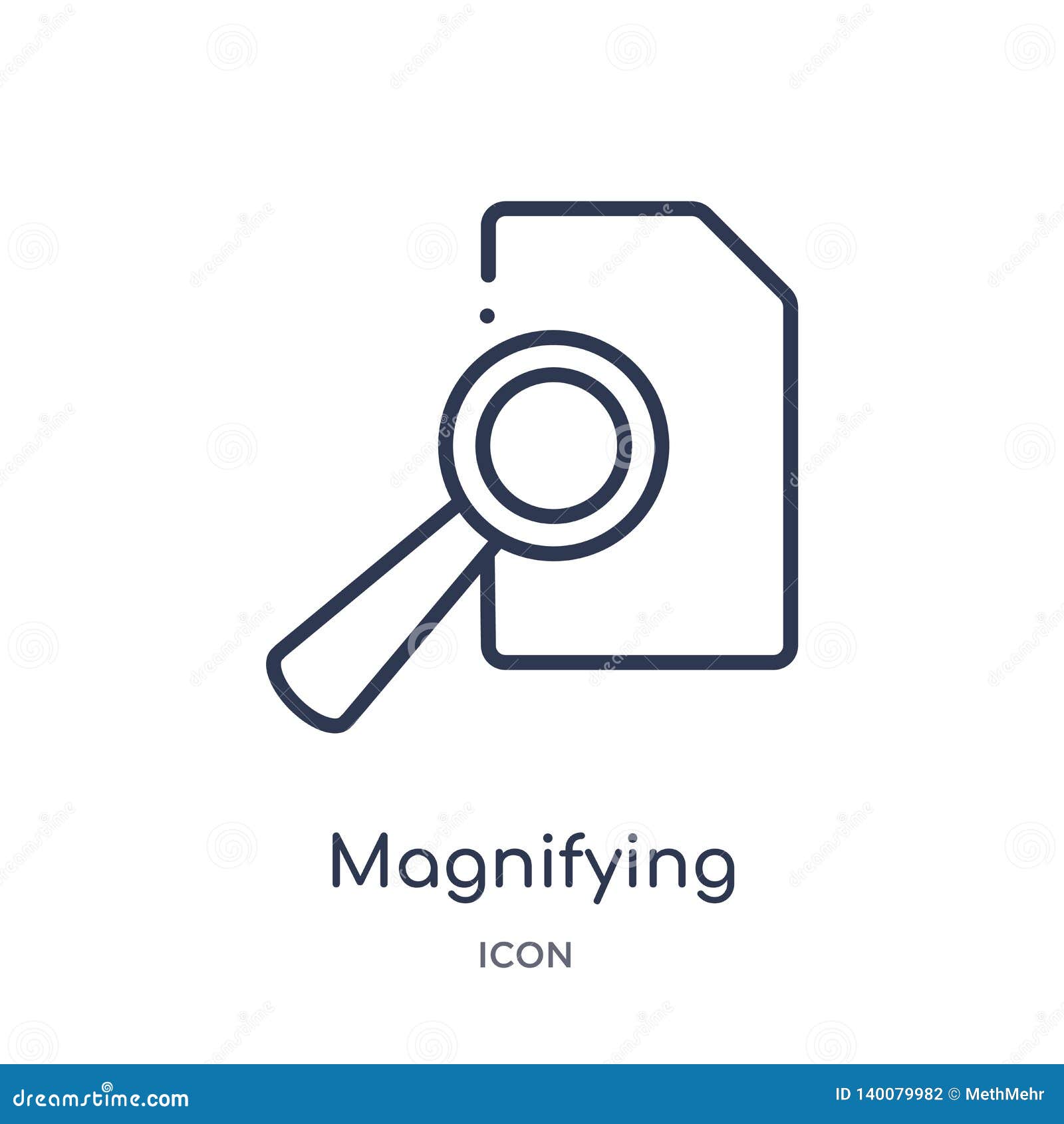 Magnifying Glass Search Button Icon from User Interface Outline ...