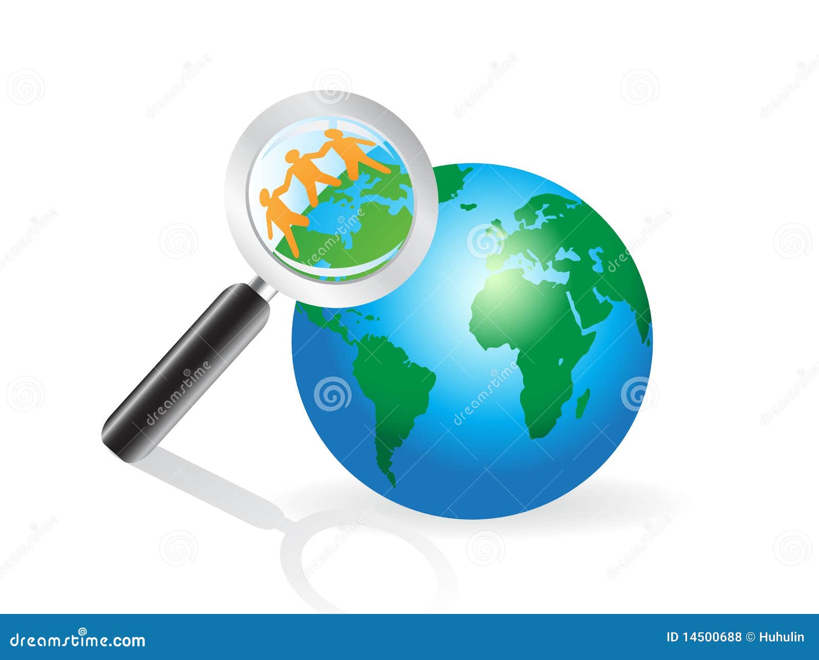 Searching The Earth Royalty-Free Illustration | CartoonDealer.com #4542375