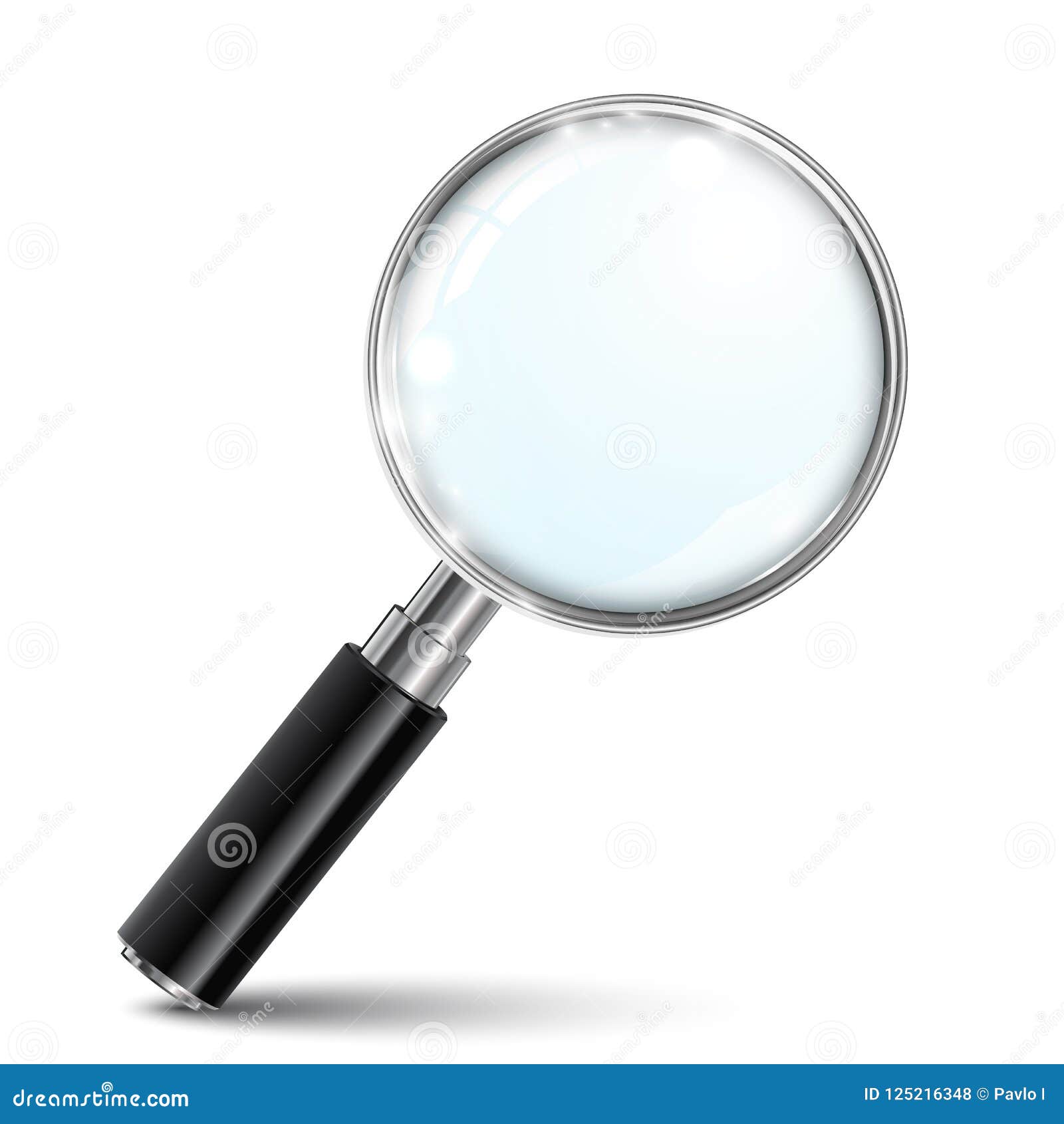 Magnifying Glass with Shadow - Vector Illustration Stock Vector ...