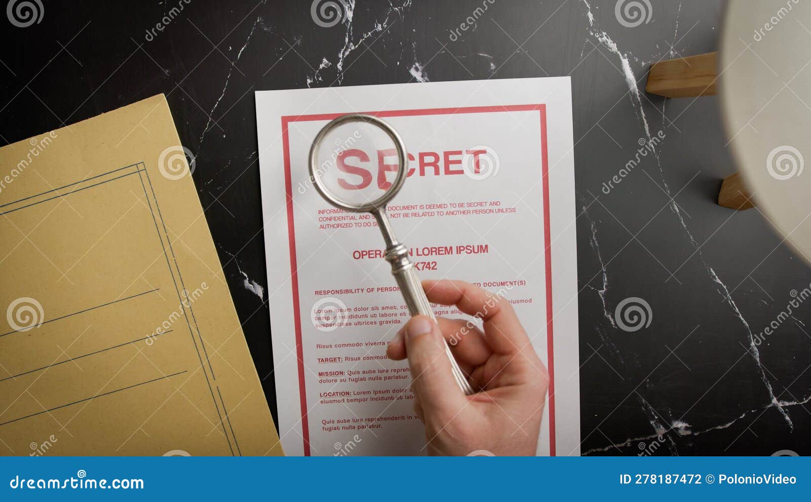Magnifying Glass Shows the Word Secret Stock Photo - Image of paper ...