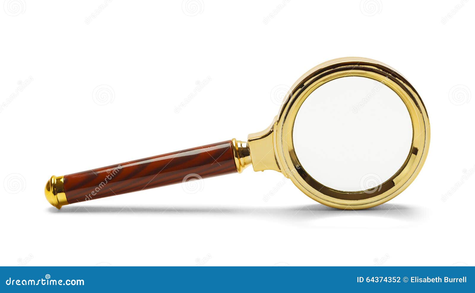 Magnifying Glass on Side stock photo. Image of lens, looking - 64374352