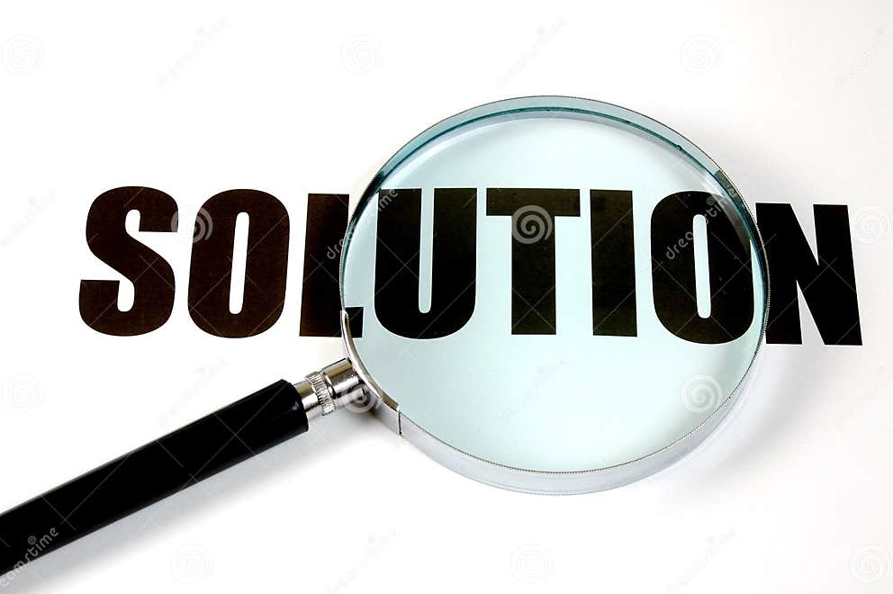 Magnifying Glass - Solution Stock Photo - Image of problem, success ...