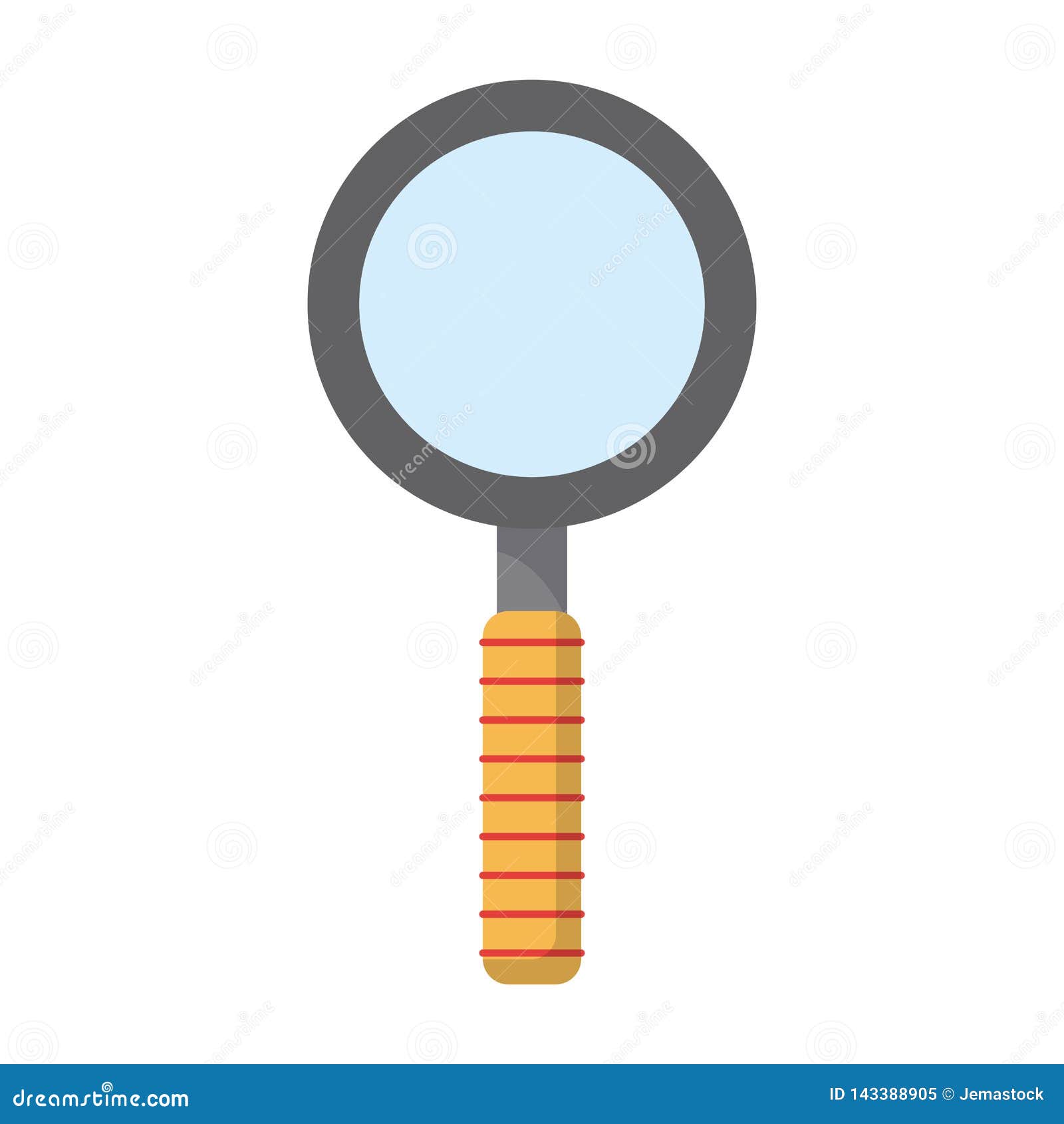 Magnifying Glass Symbol Isolated Stock Vector - Illustration of forward ...