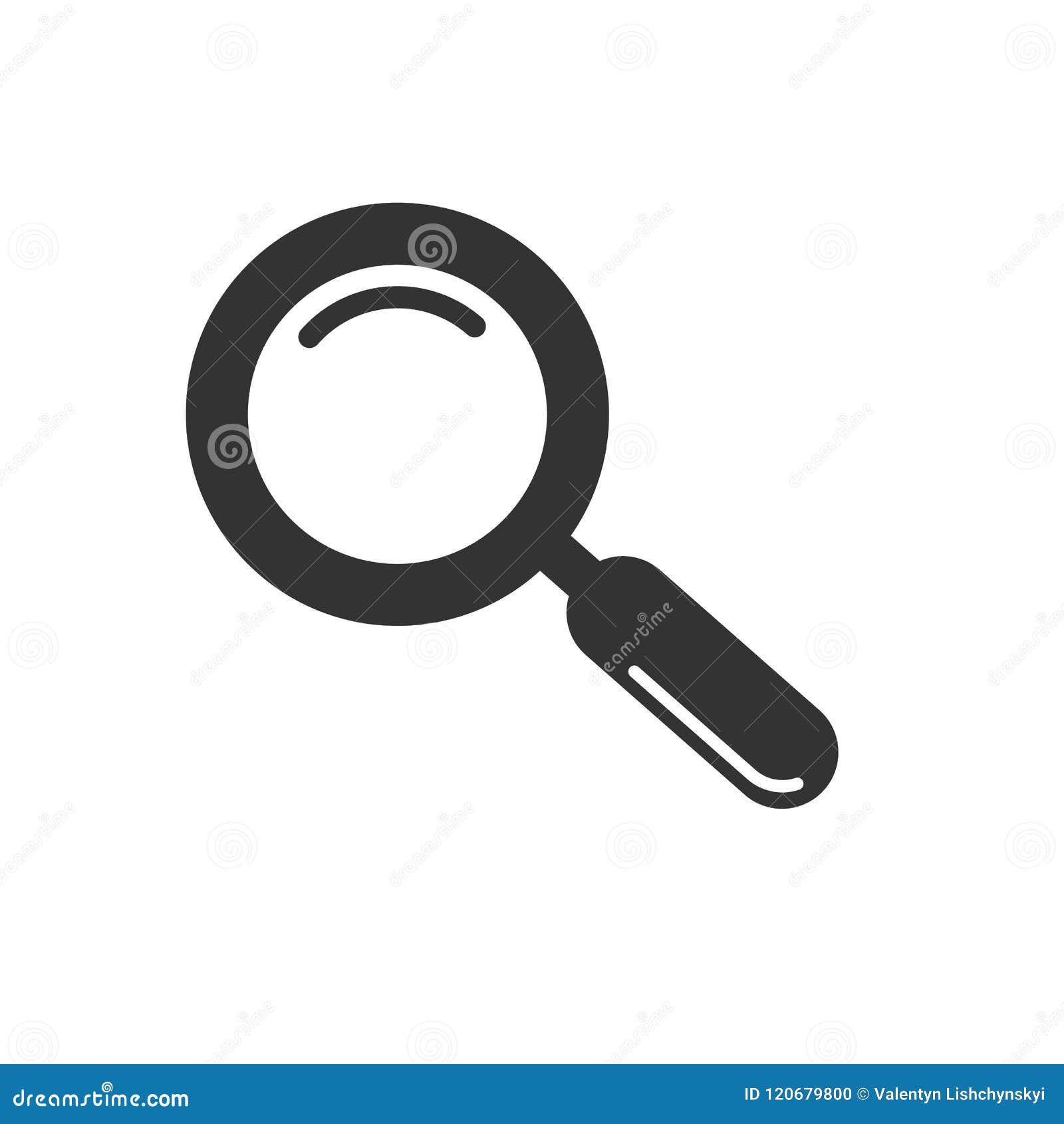 Magnifying Glass Symbol. Search Icon Stock Illustration - Illustration ...