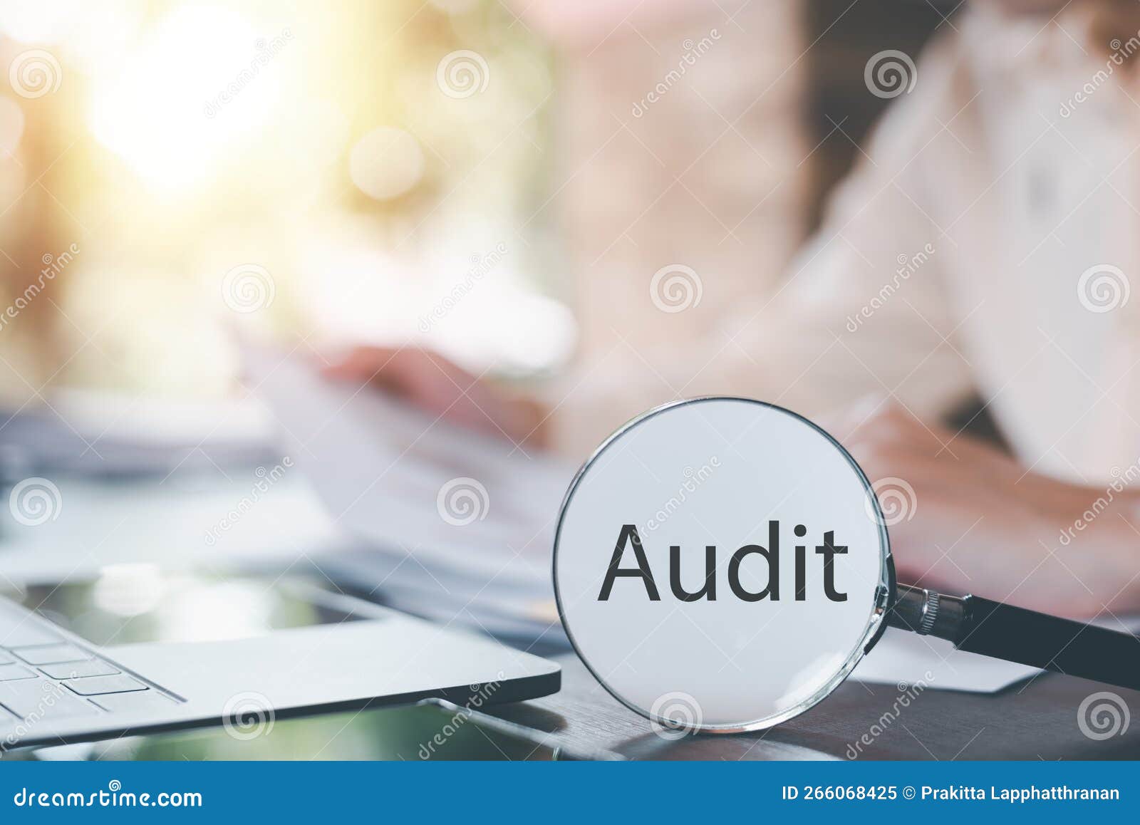 A Magnifying Glass Is On The Table,Audit Document Concepts, Quality ...