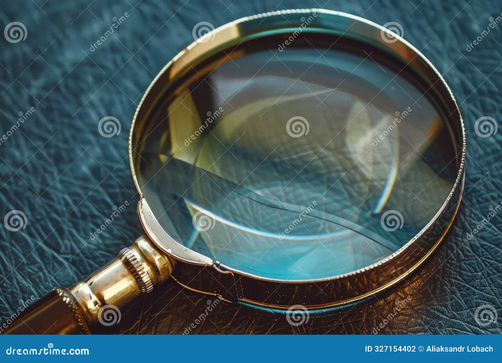 The Magnifying Glass is on the Table. Magnifier Stock Photo - Image of ...