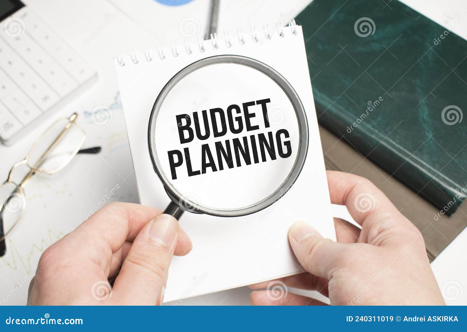 Magnifying Glass with Text BUDGET PLANNING on Magnifier Stock Image ...