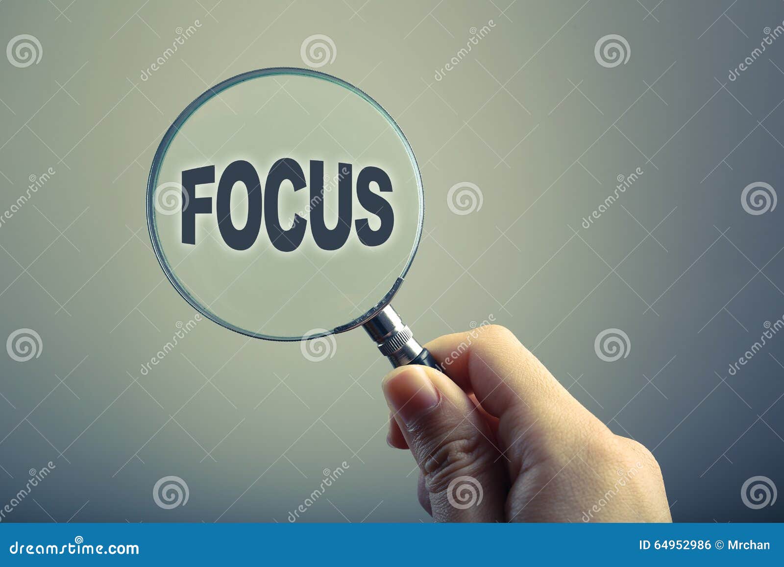 Magnifying Glass with Text Focus Stock Photo - Image of attention ...