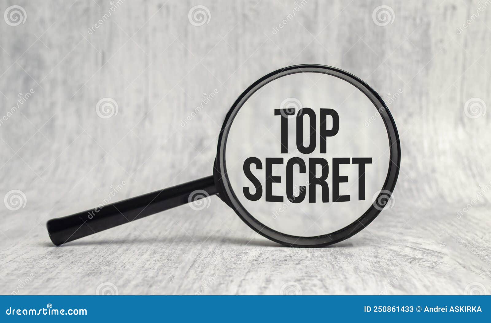 Magnifying Glass with Text Top Secret on Wooden Table Stock Image ...