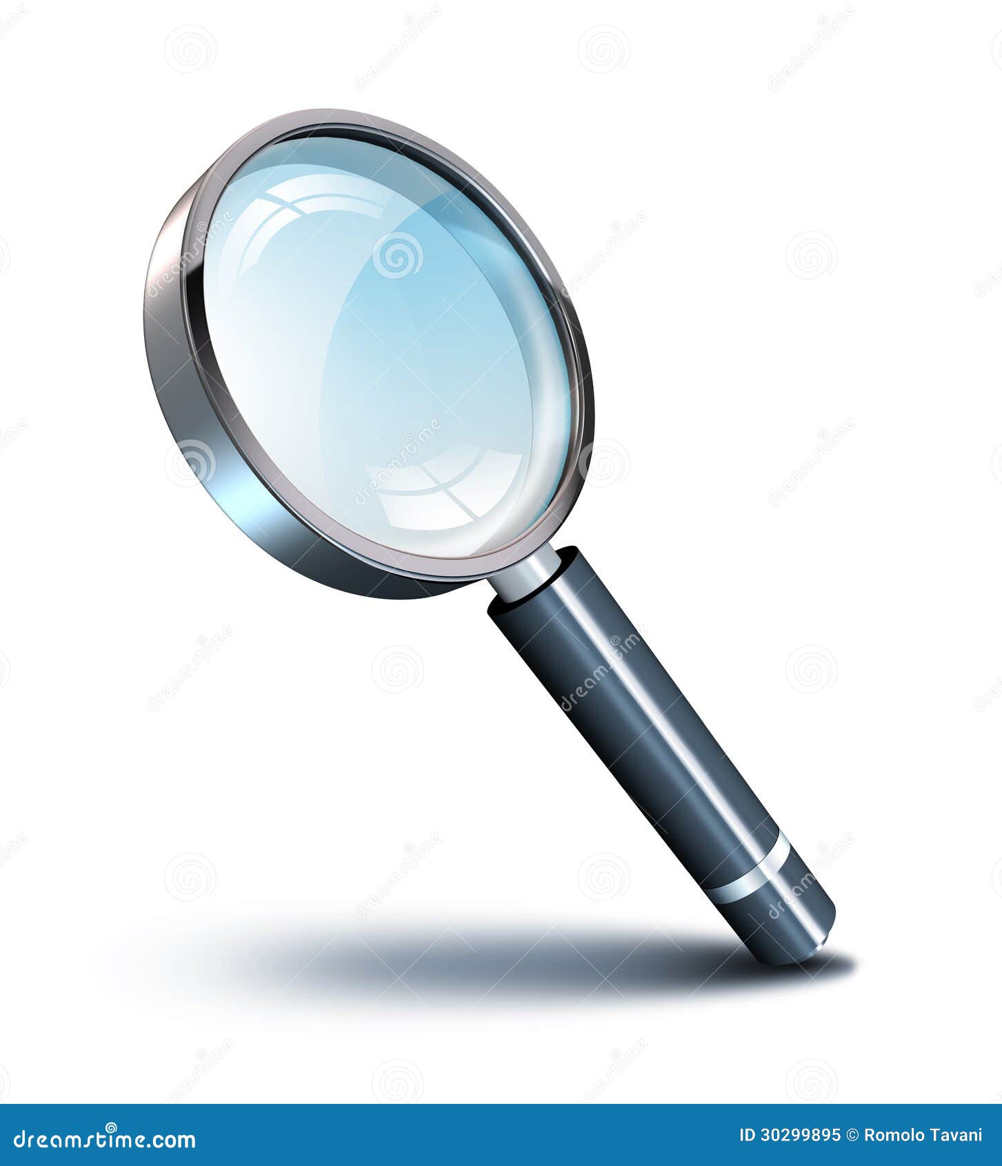 Magnifying Glass Tilted - with Shadow Stock Illustration - Illustration ...