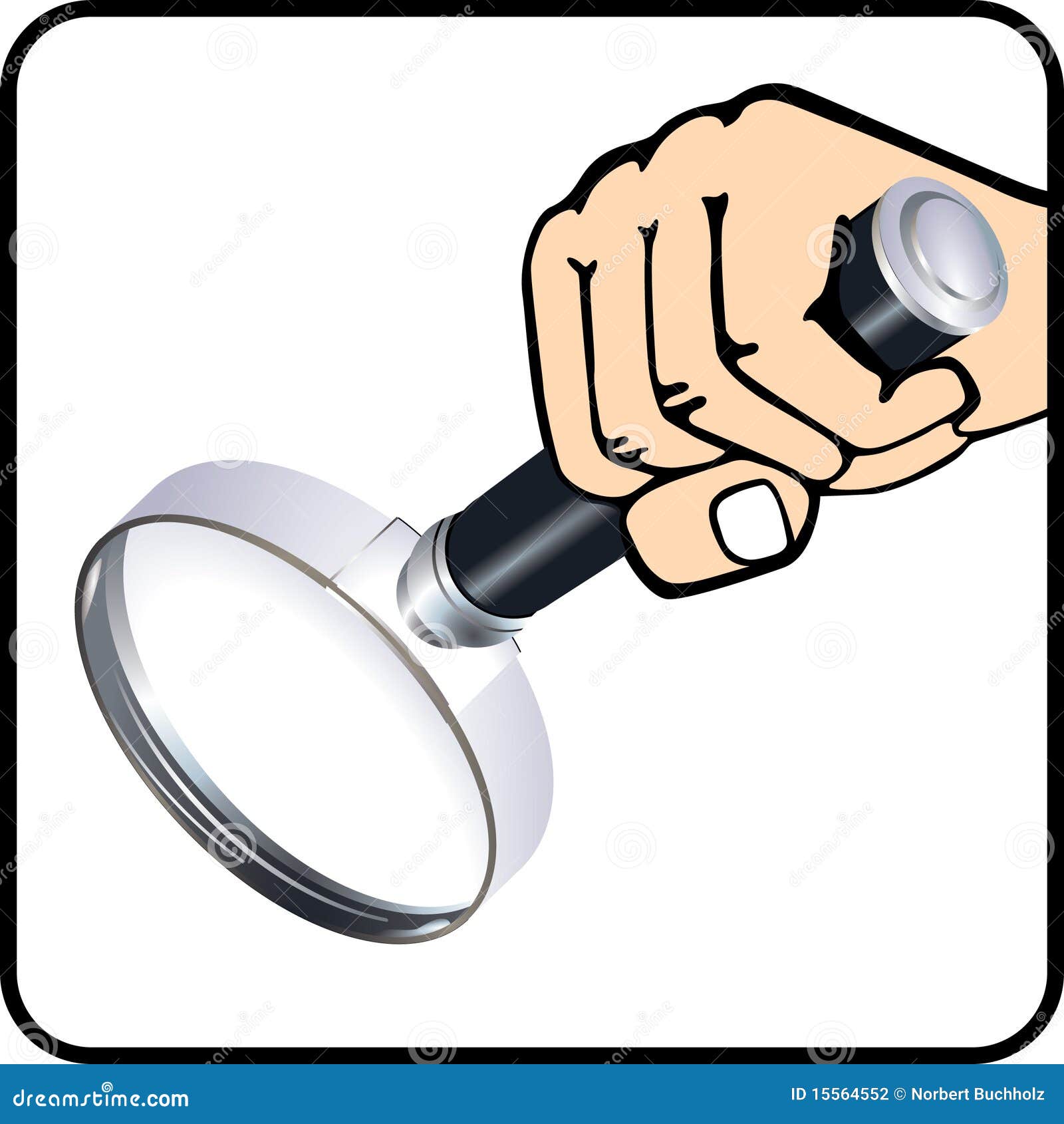 Magnifying glass to check stock vector. Illustration of magnification ...