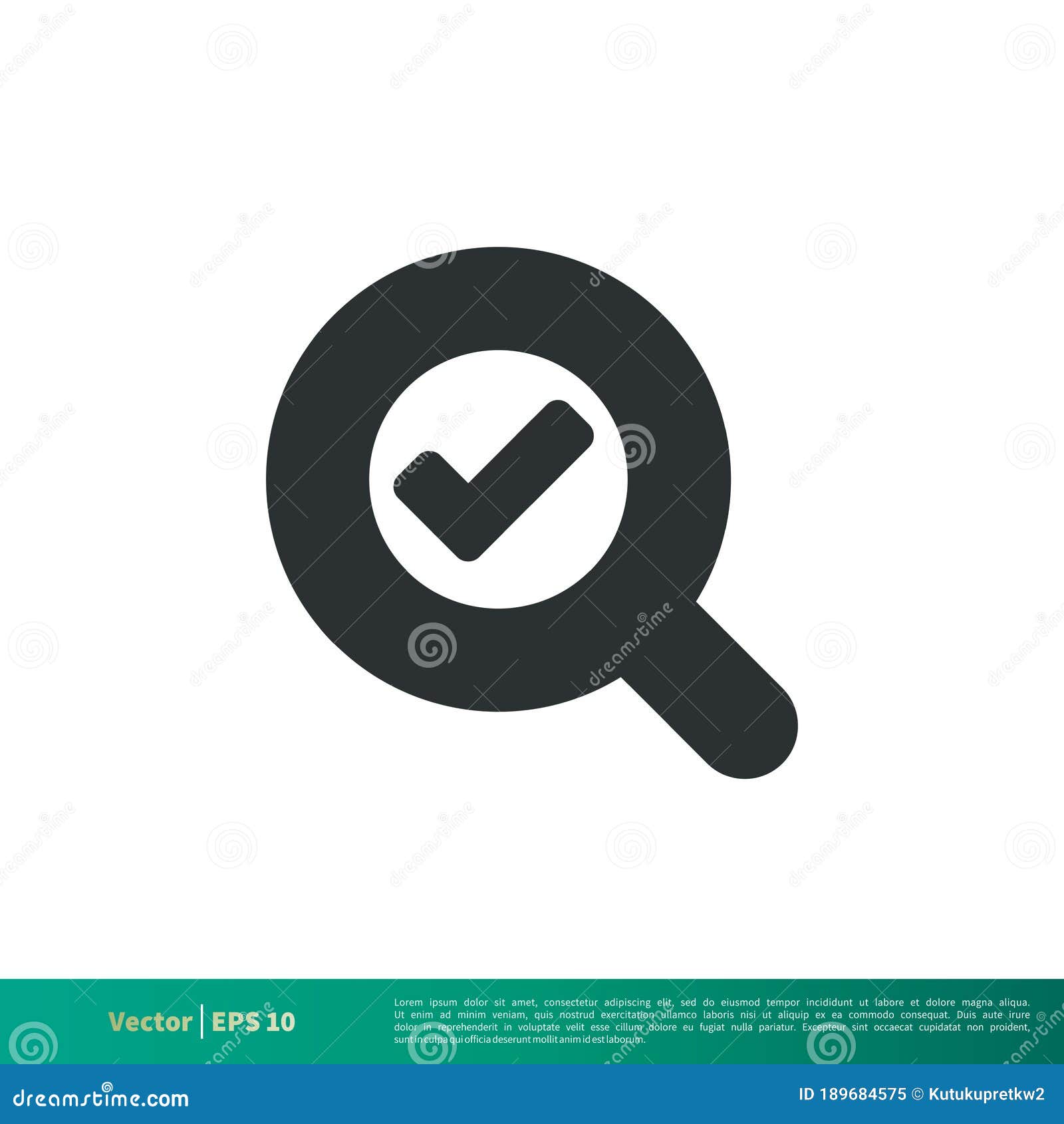 Magnifying Glass - UI Icon Vector Logo Template Illustration Design ...