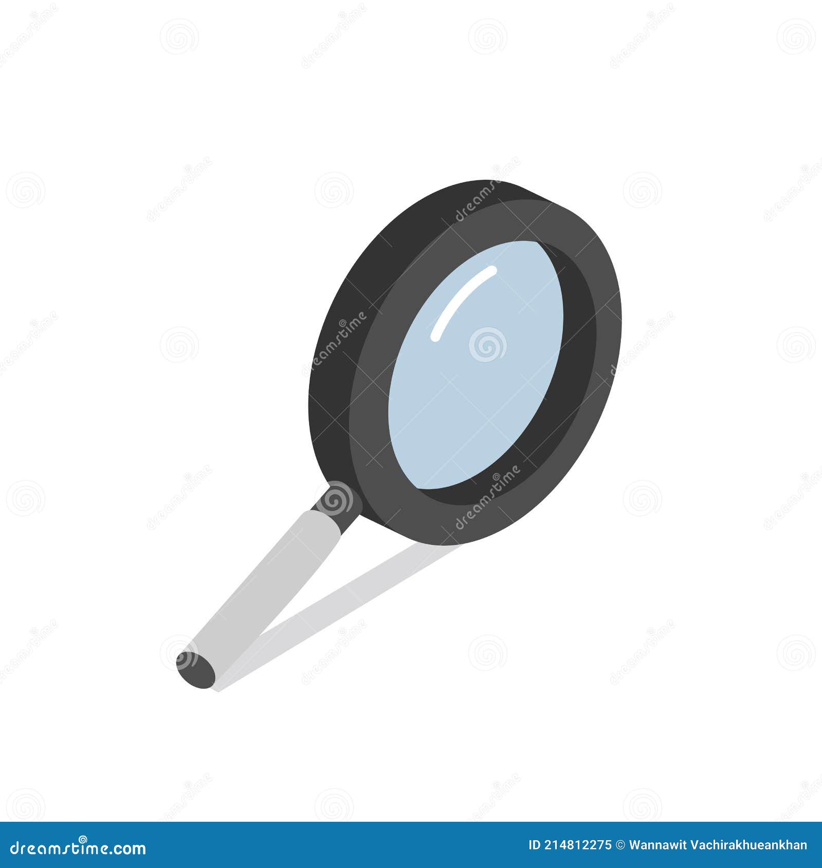 Magnifying Glass Vector Sign Isometric Stock Vector - Illustration of ...