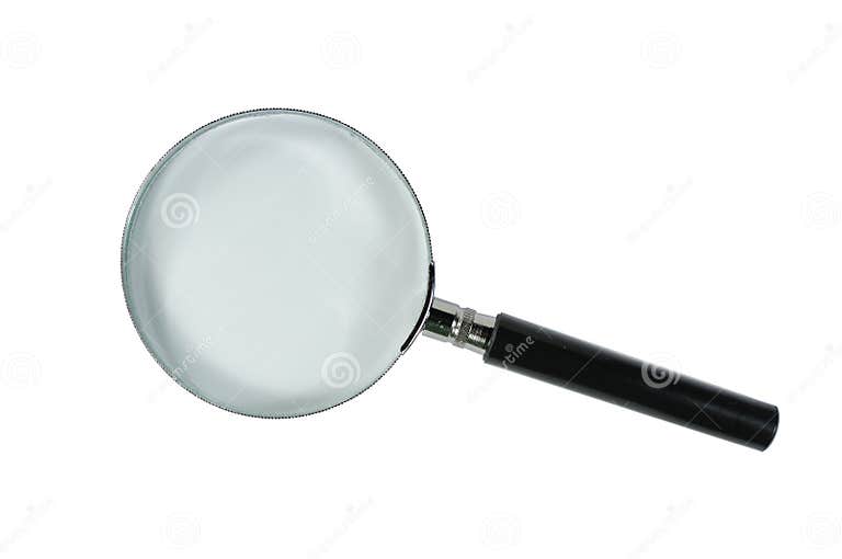 Magnifying Glass on white stock image. Image of magnifying - 18140877
