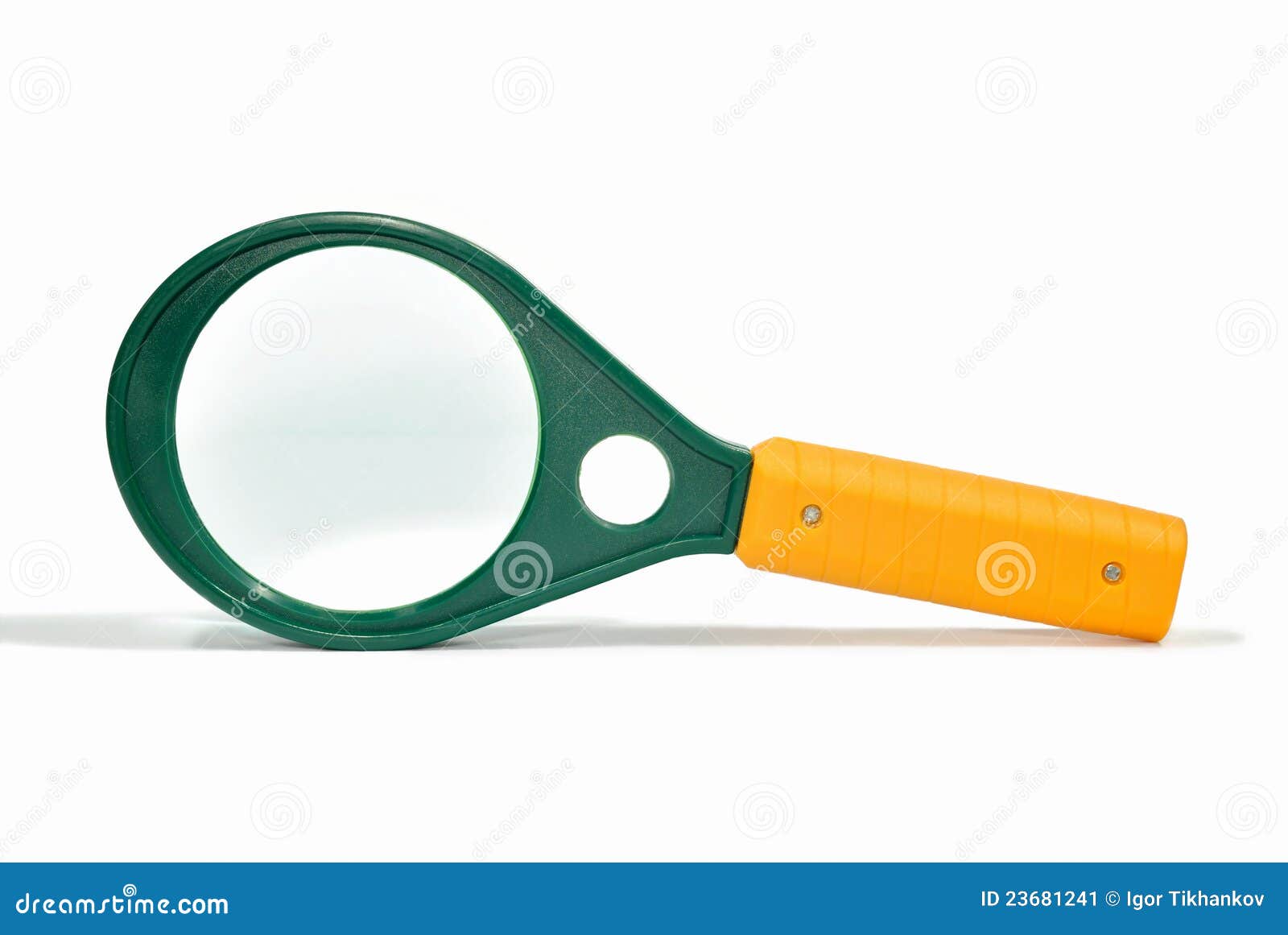 The Magnifying Glass on the White Stock Image - Image of magnifying ...